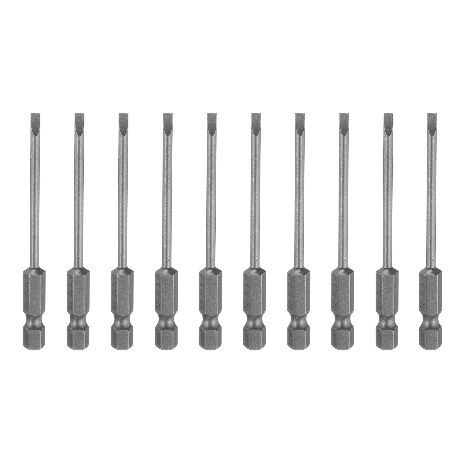 10pcs SL3 Magnetic Slotted Screwdriver Bits 3mm Flat Head Screwdriver ...