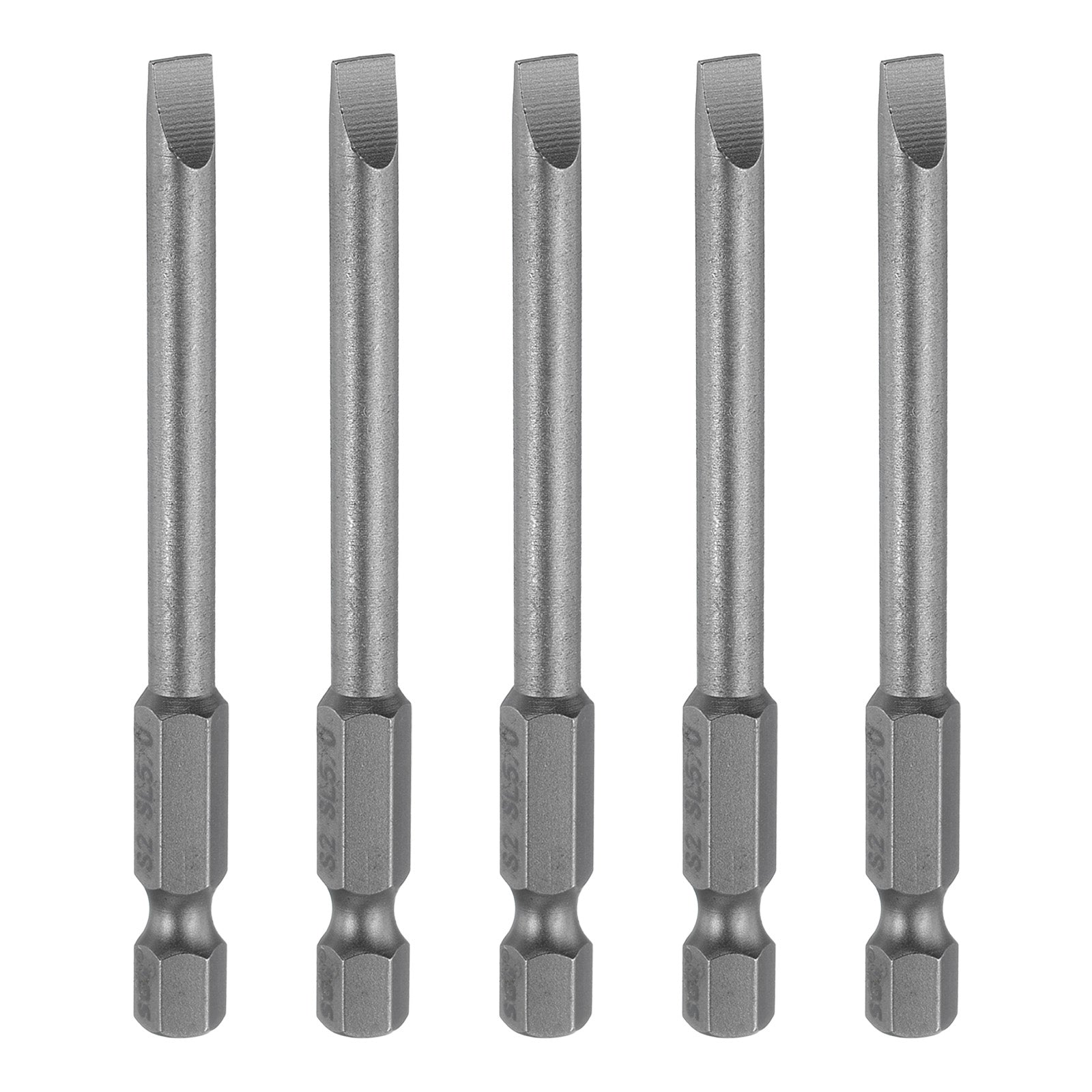 5pcs SL5 Magnetic Slotted Screwdriver Bits 5mm Flat Head Screwdriver ...
