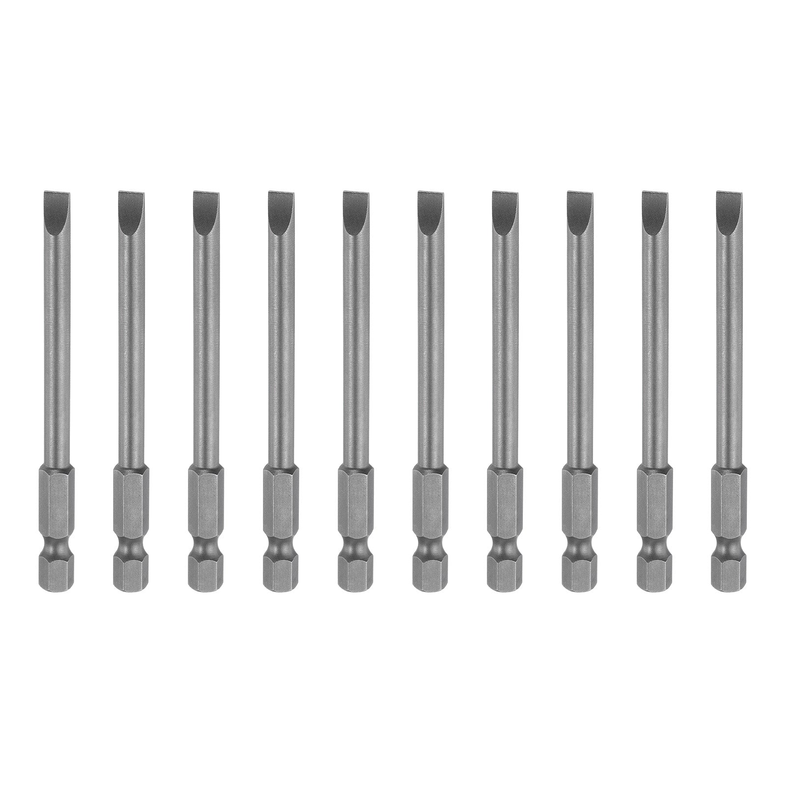 10pcs SL5 Magnetic Slotted Screwdriver Bits 5mm Flat Head Screwdriver ...