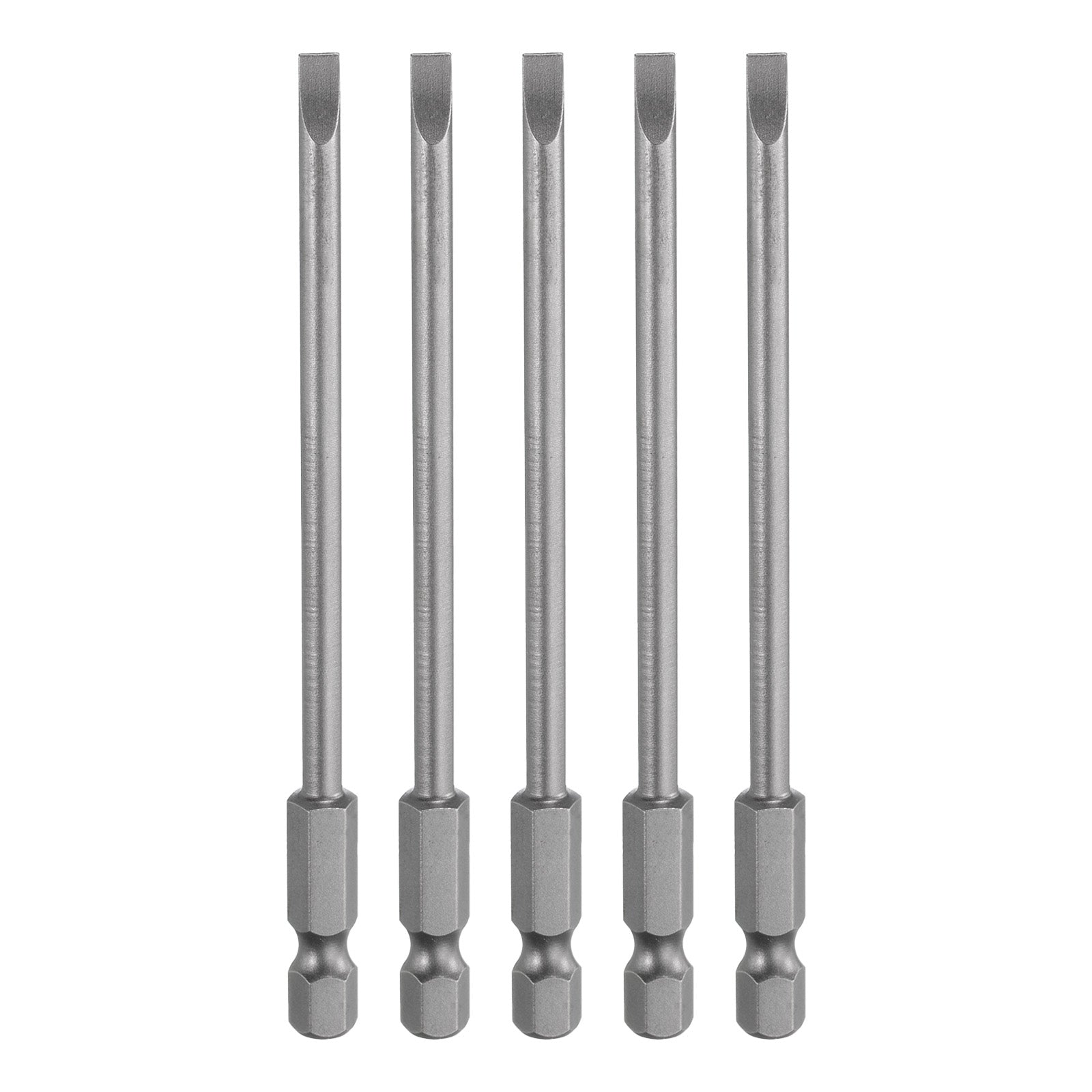 5pcs SL4 Magnetic Slotted Screwdriver Bits 4mm Flat Head Screwdriver ...