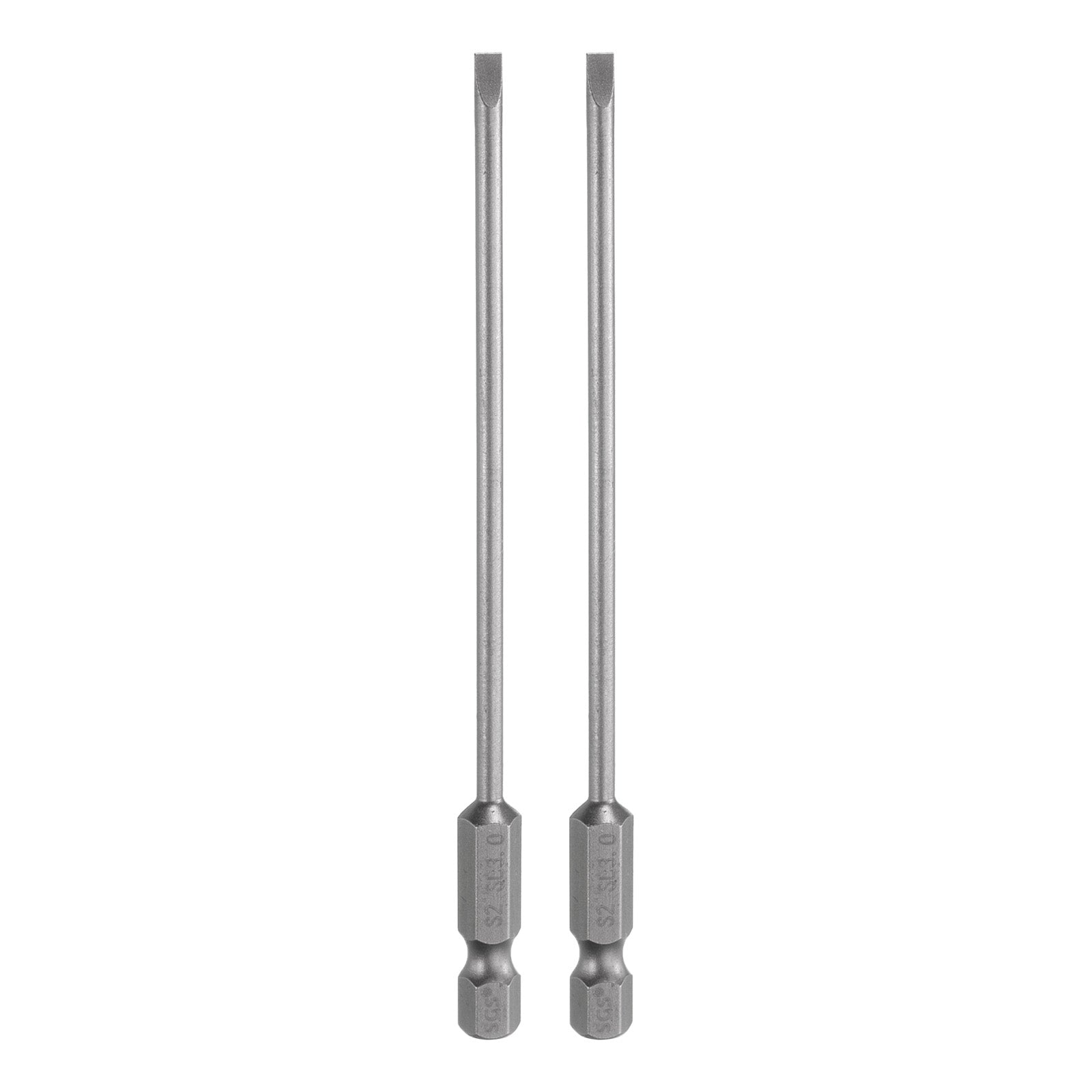 2pcs SL3 Magnetic Slotted Screwdriver Bits 3mm Flat Head Screwdriver ...
