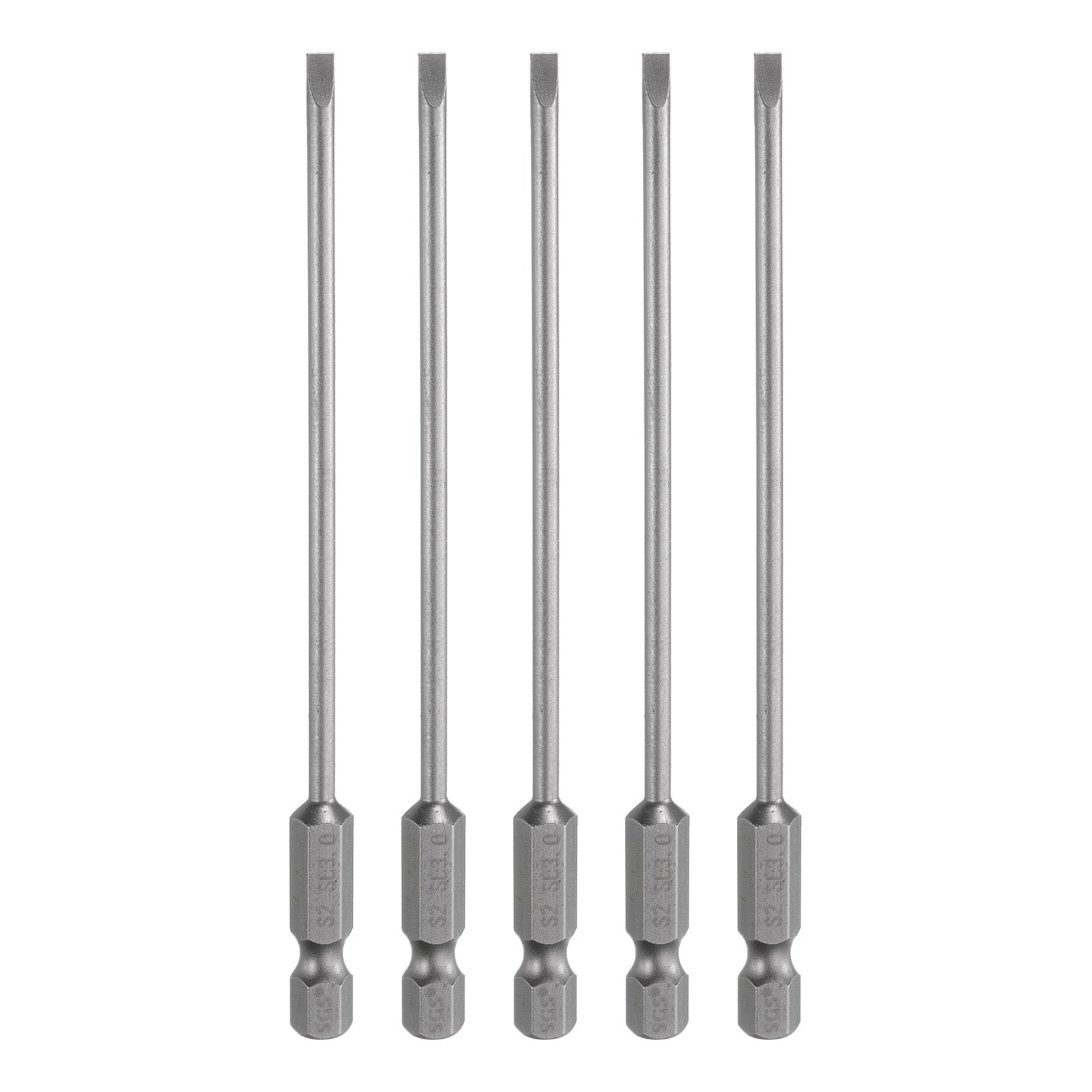 5pcs SL3 Magnetic Slotted Screwdriver Bits 3mm Flat Head Screwdriver ...