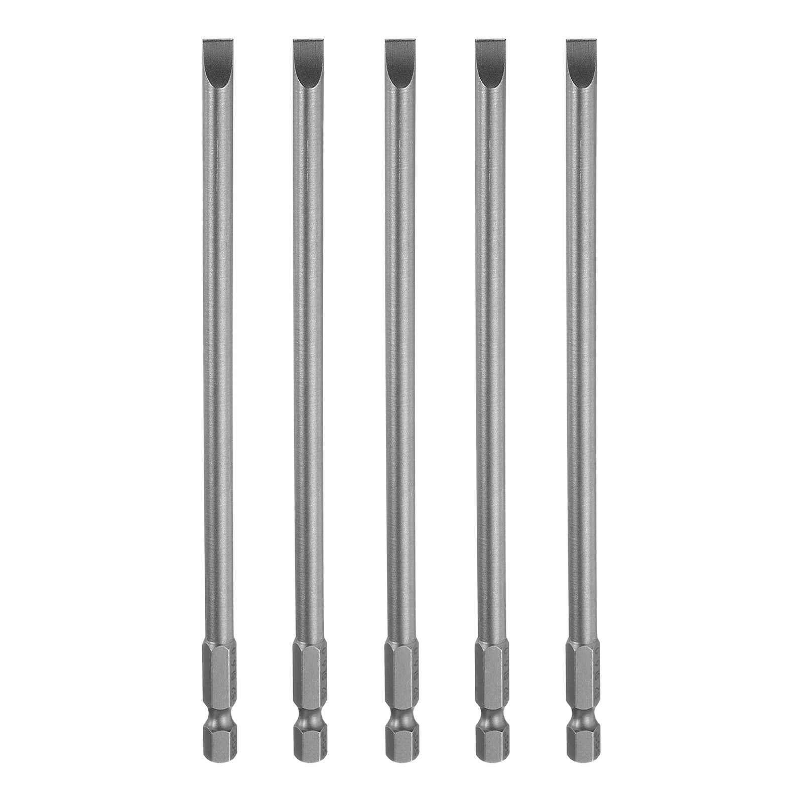 5pcs SL6 Magnetic Slotted Screwdriver Bits 6mm Flat Head Screwdriver ...