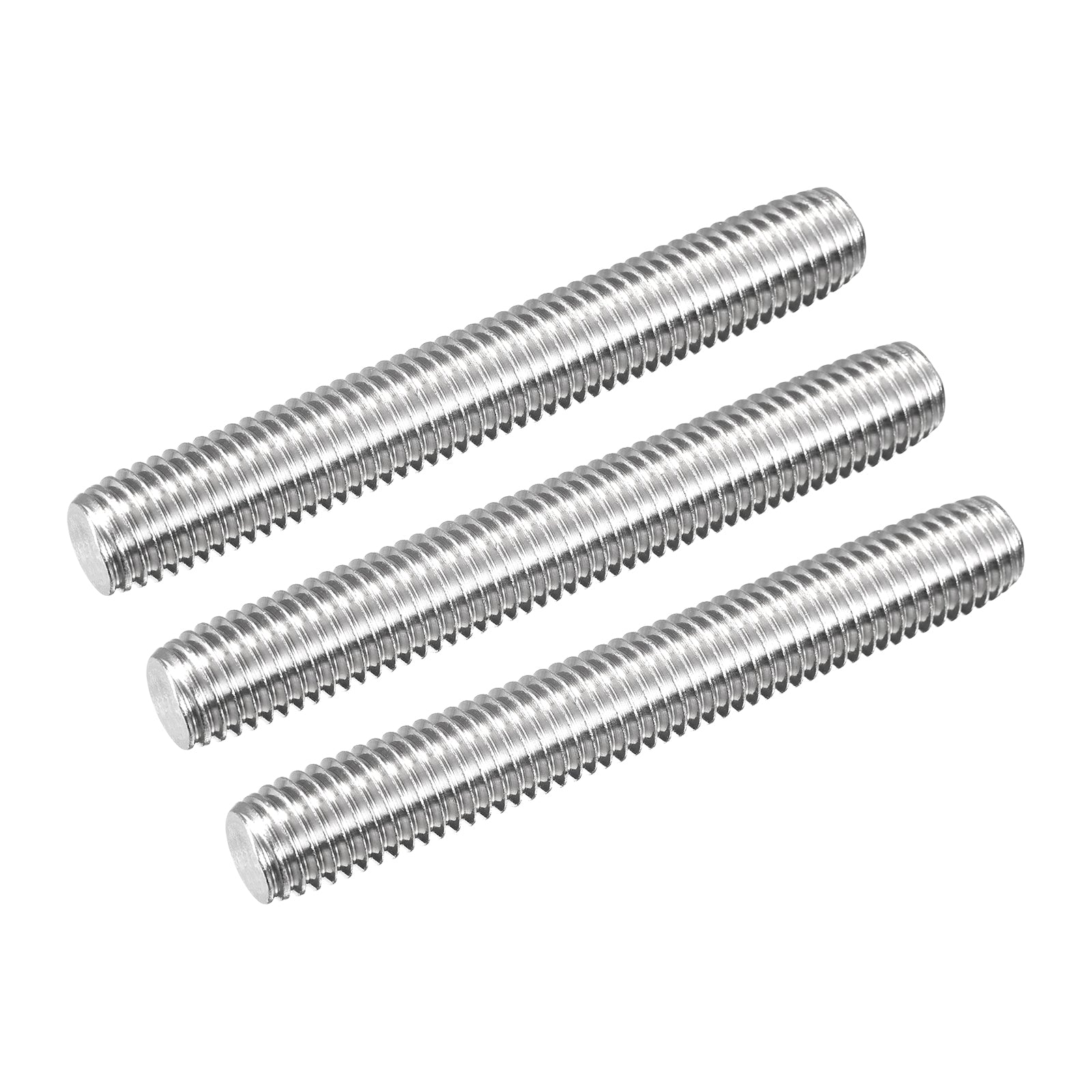 Fully Threaded Rod M14 x 100mm 2mm Thread Pitch 304 Stainless Steel ...