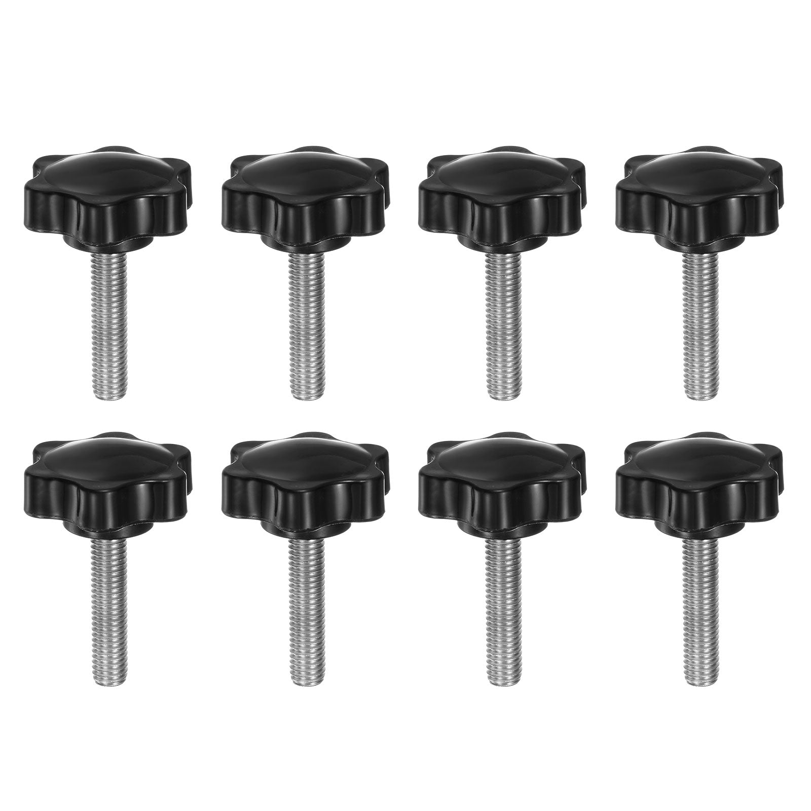 8pcs Star Knobs M8 x 35mm 304 Stainless Steel Stud 38mm 6-Star Head ...
