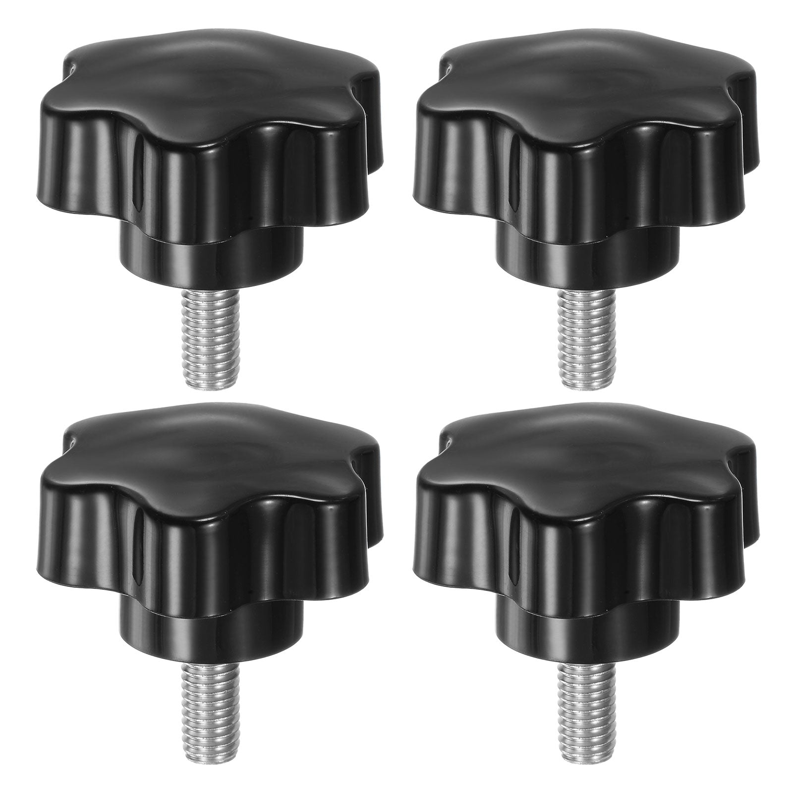 4pcs Star Knobs M8 x 16mm 304 Stainless Steel Stud 46mm 6-Star Head ...