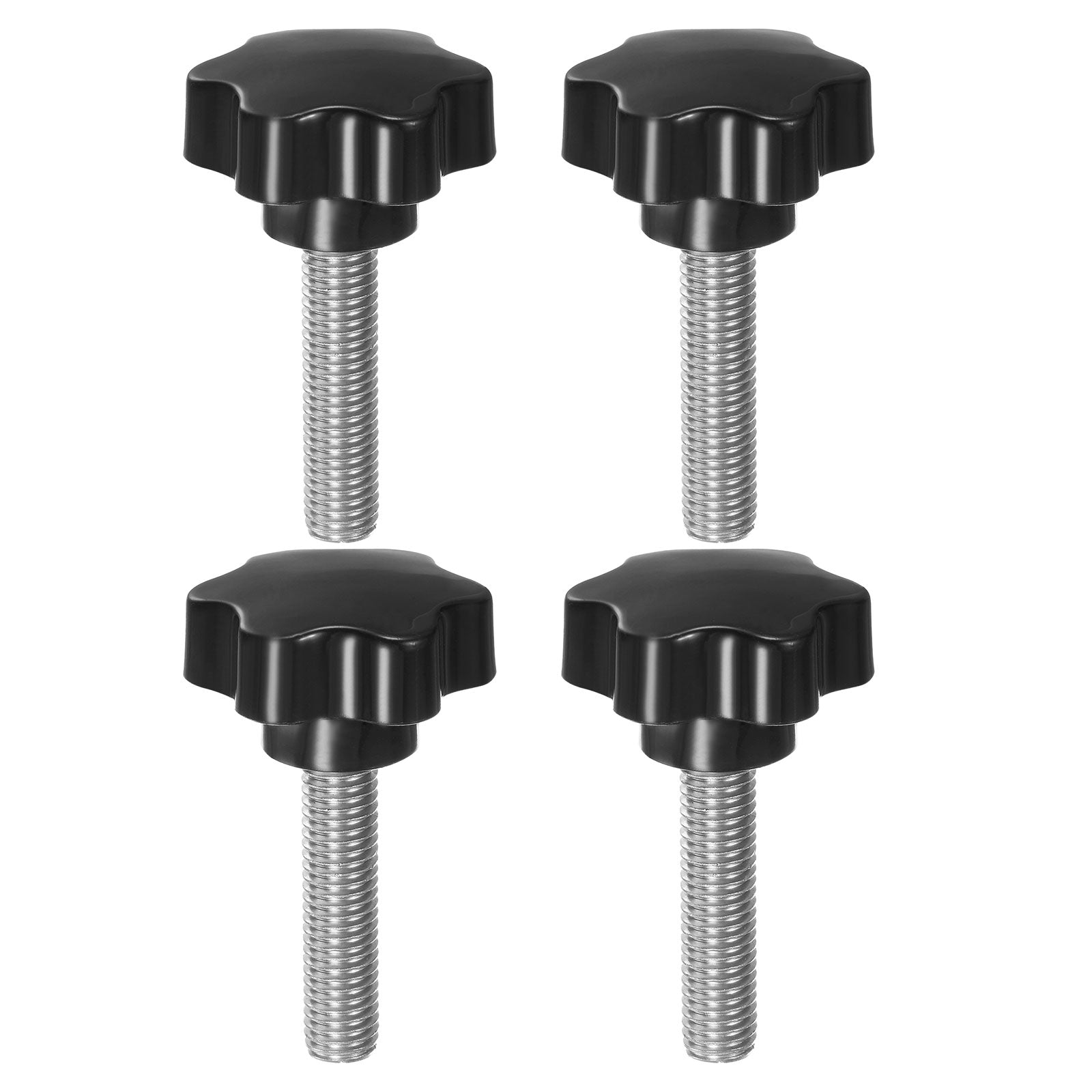 4pcs Star Knobs M12 x 50mm 304 Stainless Steel Stud 46mm 6-Star Head ...