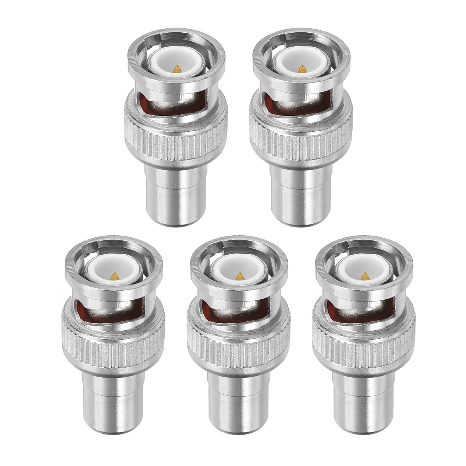 BNC to RCA Adapter, 5 Pack BNC Male RF Coax Connector Coupler Adapters ...