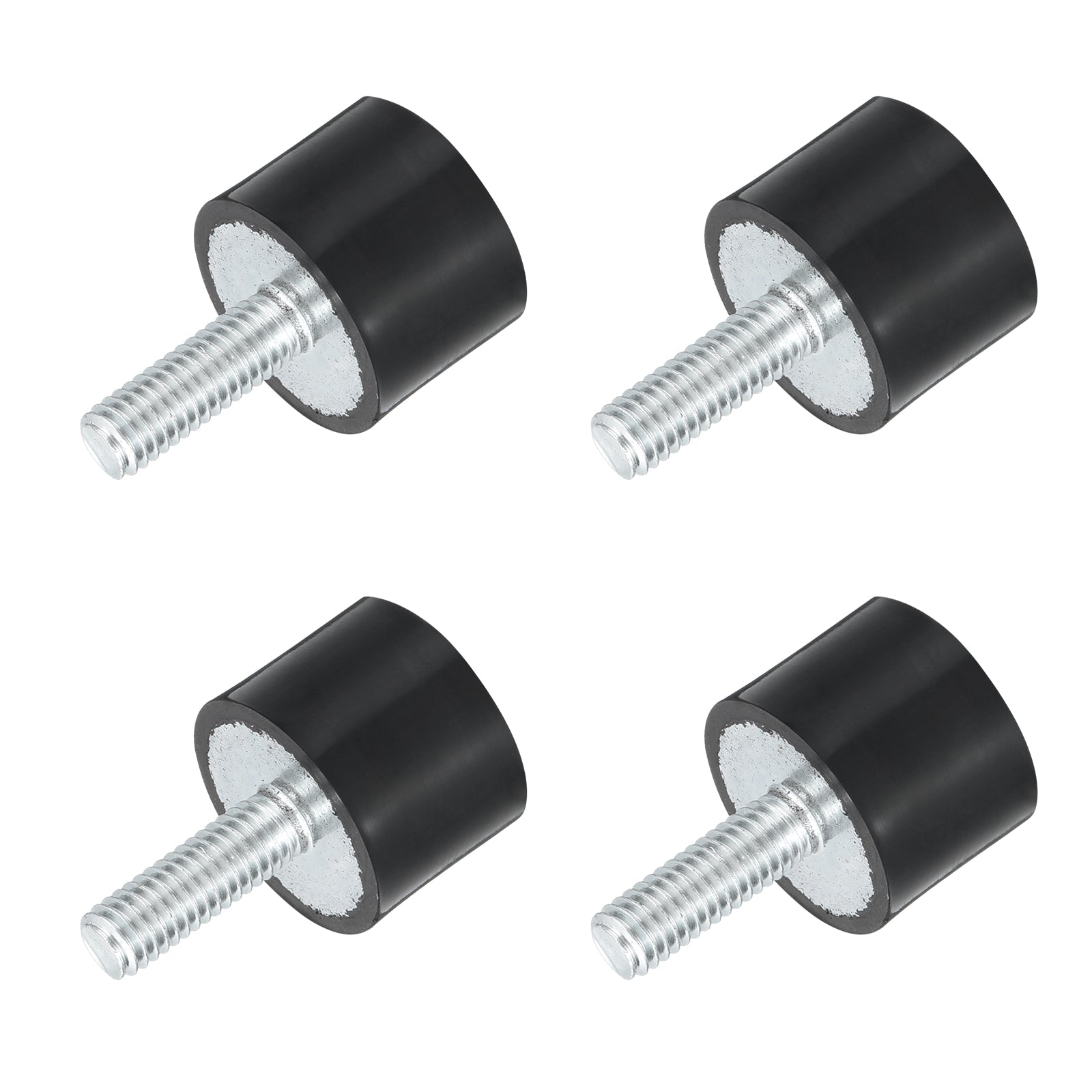 Uxcell M6 Thread Rubber Mounts, Vibration Isolators, Cylindrical W ...