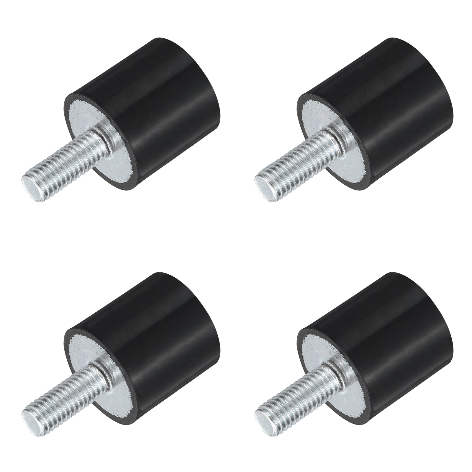 Uxcell M8 Thread Rubber Mounts, Vibration Isolators, Cylindrical W ...