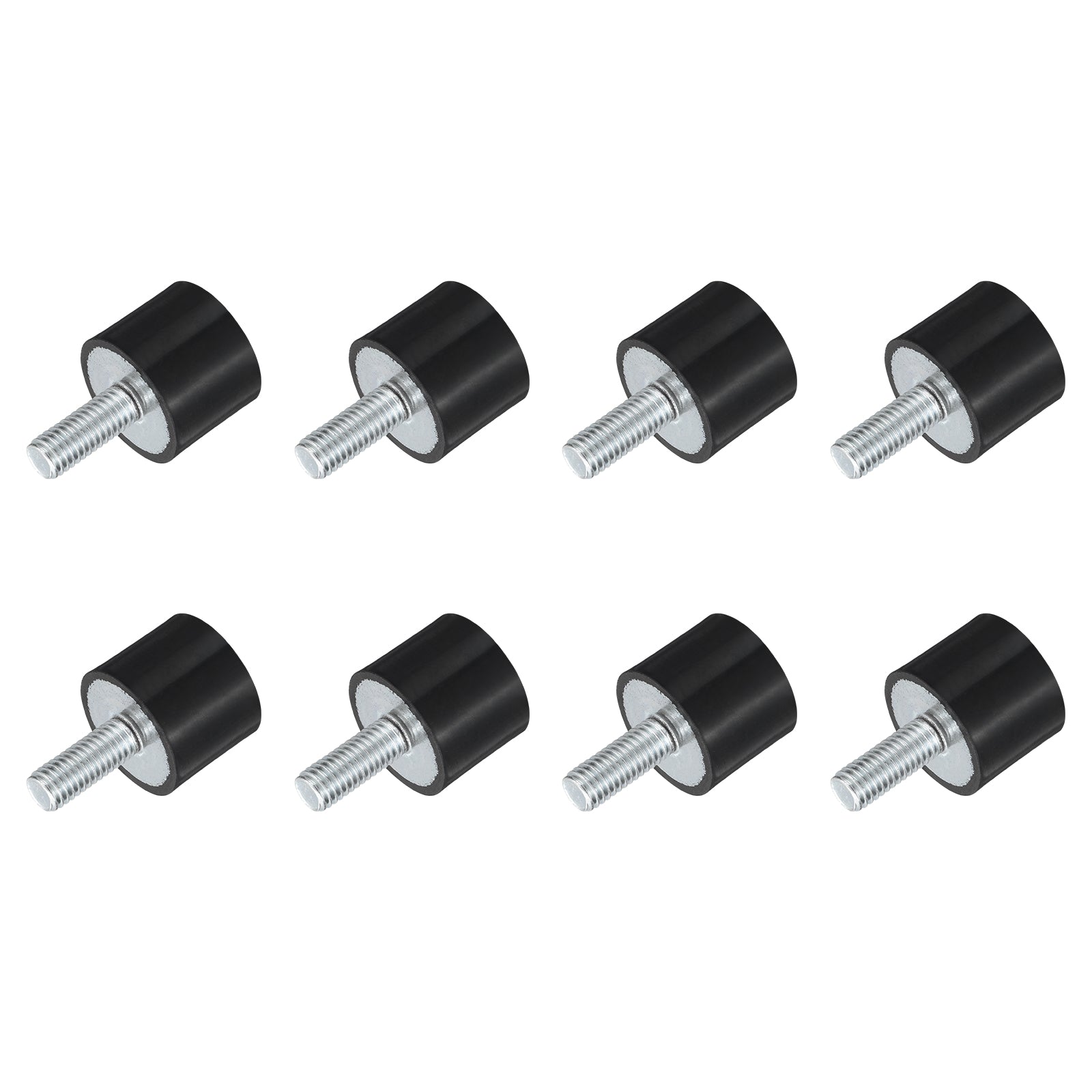 Uxcell M8 Thread Rubber Mounts, Vibration Isolators, Cylindrical W ...