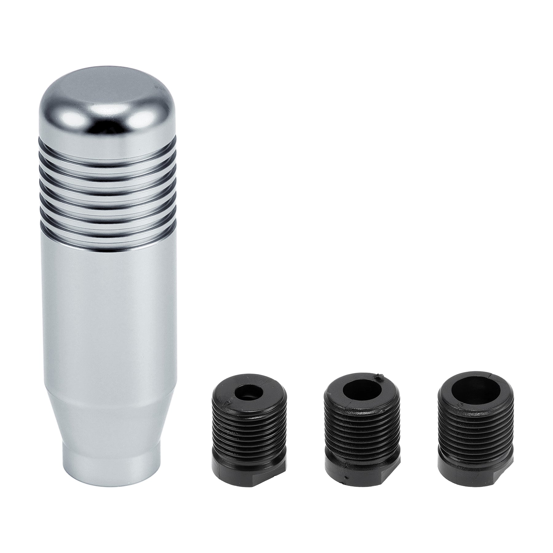 8.5cm Automatic Manual Shift Knob W/ 3 Adapter Aluminum Alloy Titanium ...
