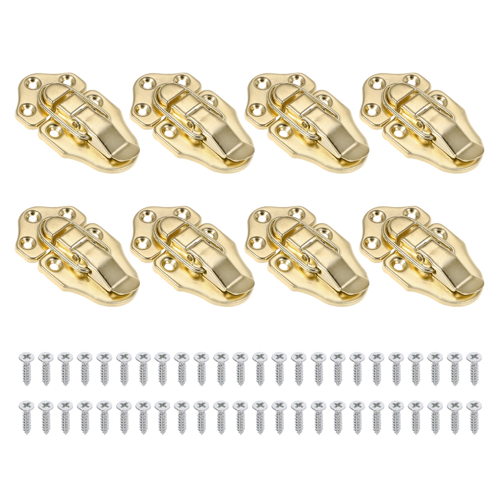8 Pack Retro Style Duckbilled Toggle Hasp Latch with Mounting Screw ...