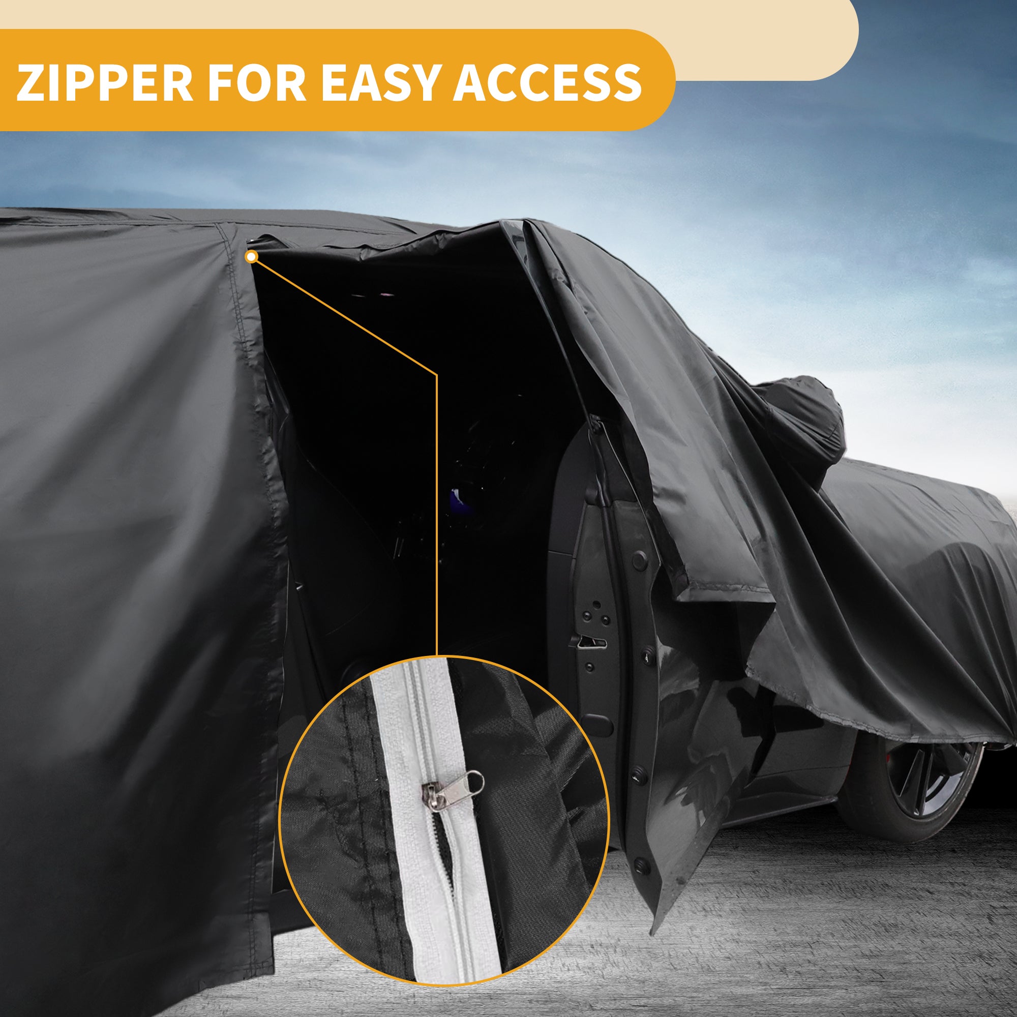 Car Cover Waterproof All Weather Automotive Outdoor Anti-UV Sun Rain ...