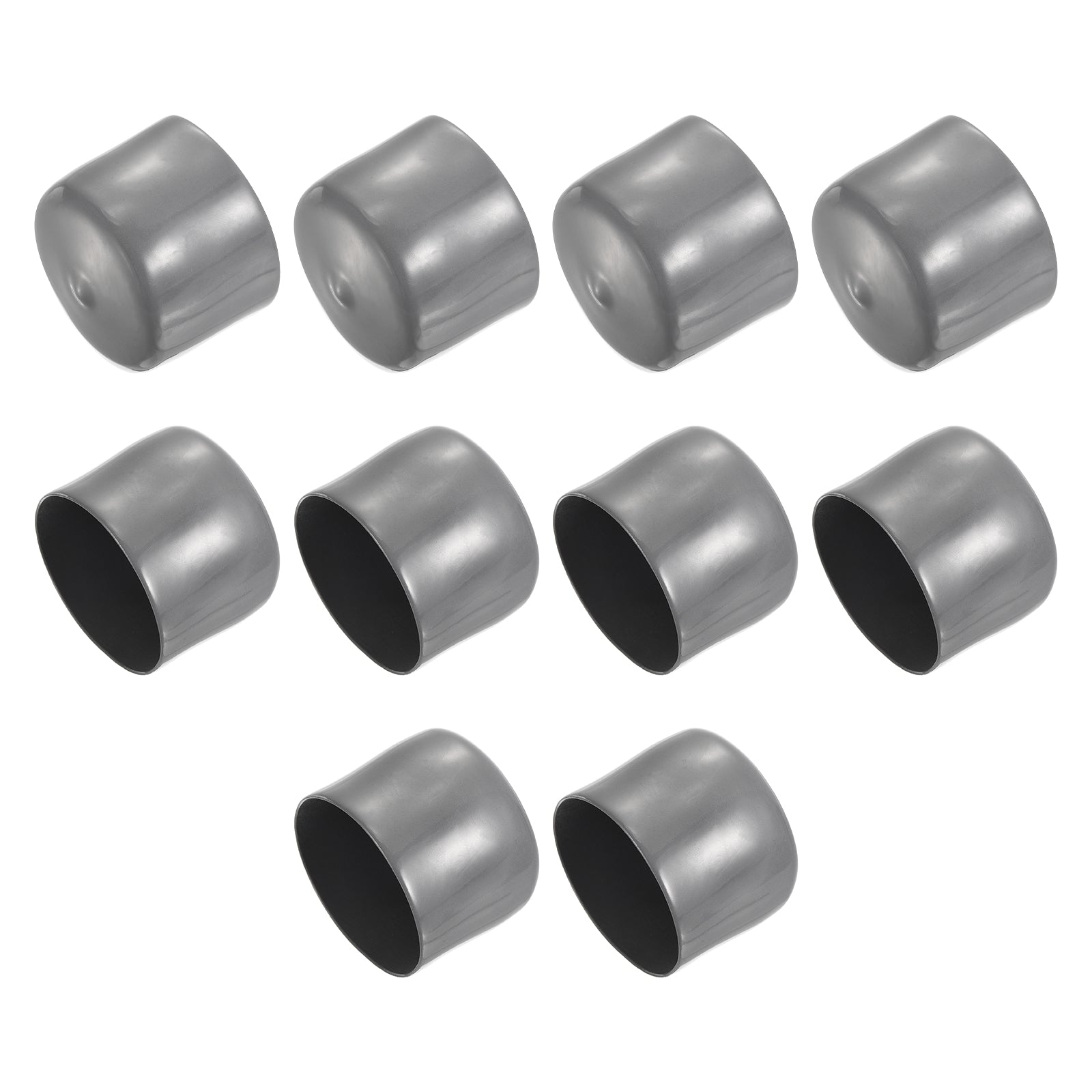 Uxcell 10pcs Rubber End Caps 54mm ID Vinyl Round End Cap Cover Screw ...