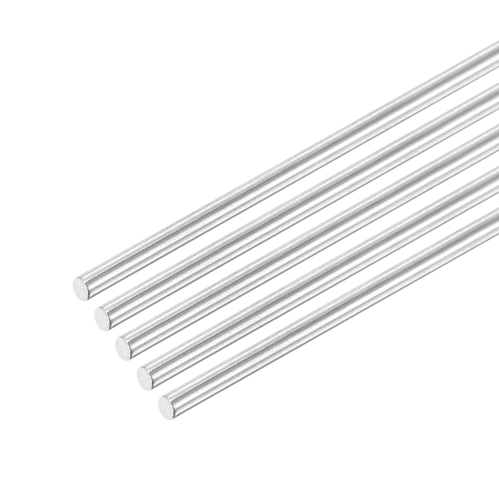 5pcs 304 Stainless Steel Round Rods, 2mm x 240mm Solid Shaft Rods ...