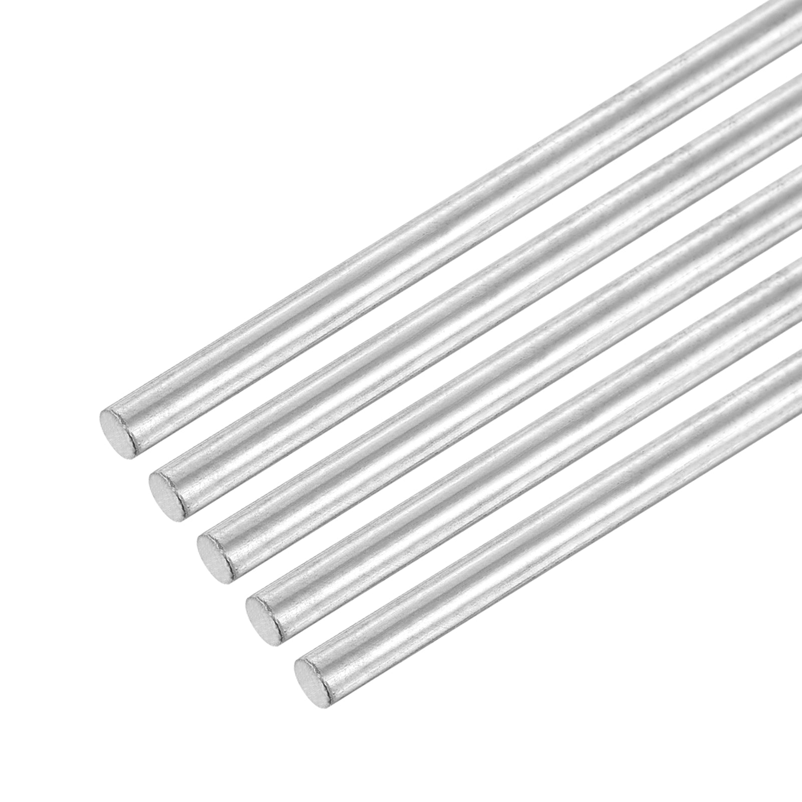5pcs 304 Stainless Steel Round Rods, 3mm x 420mm Solid Shaft Rods ...