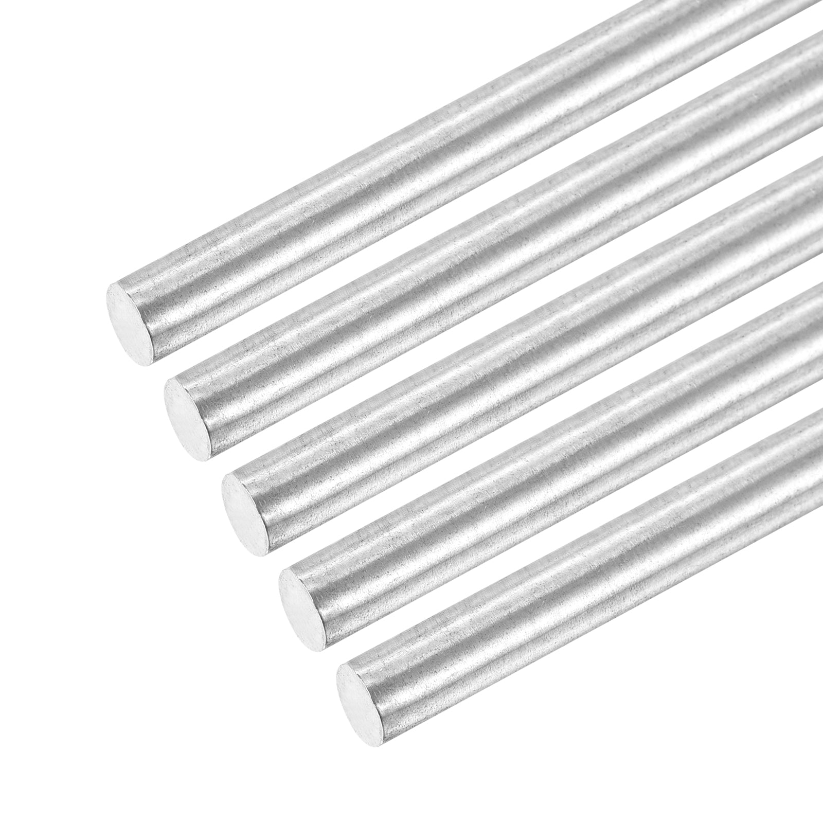 5pcs 304 Stainless Steel Round Rods, 6mm x 320mm Solid Shaft Rods ...