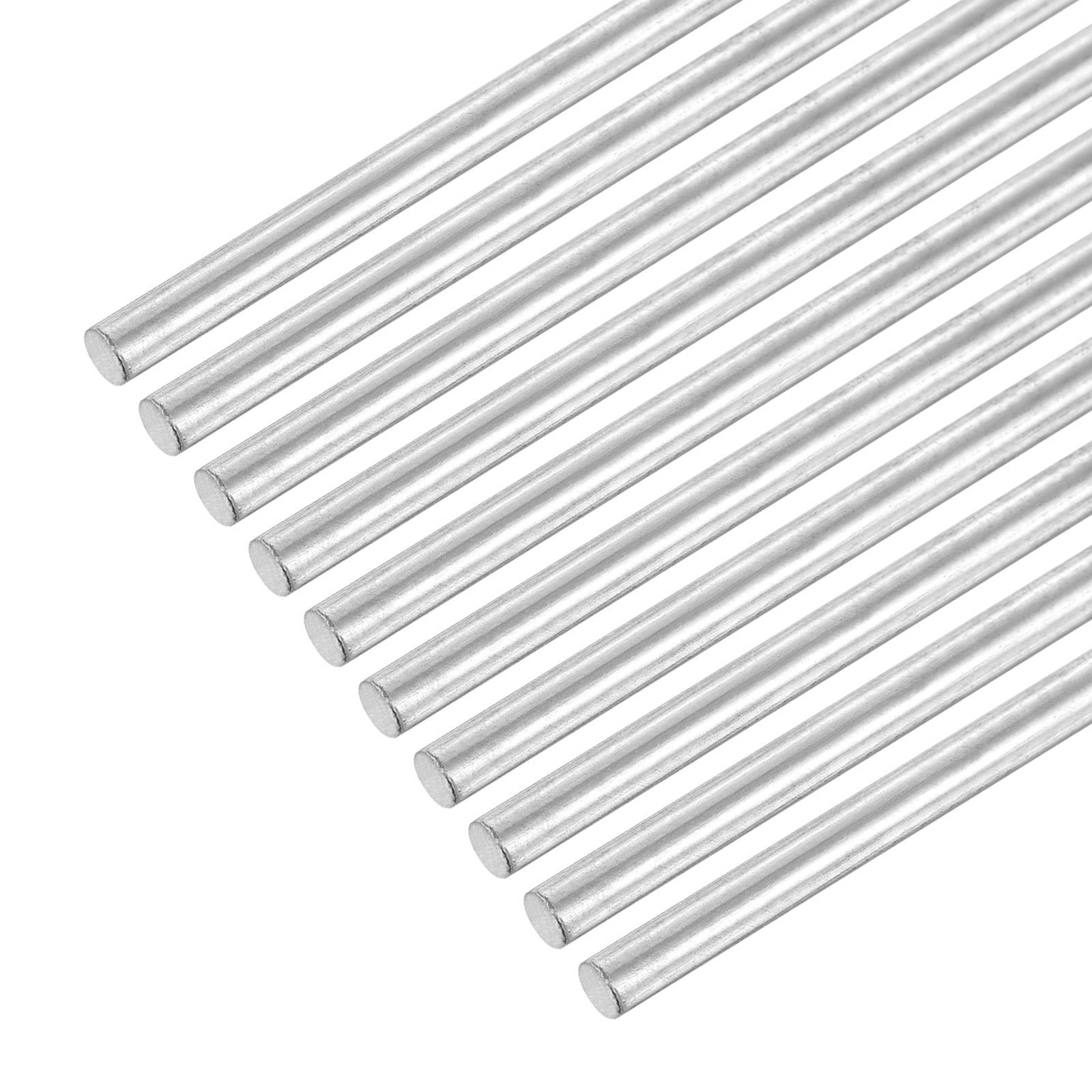 10pcs 304 Stainless Steel Round Rods, 3mm x 120mm Solid Shaft Rods ...