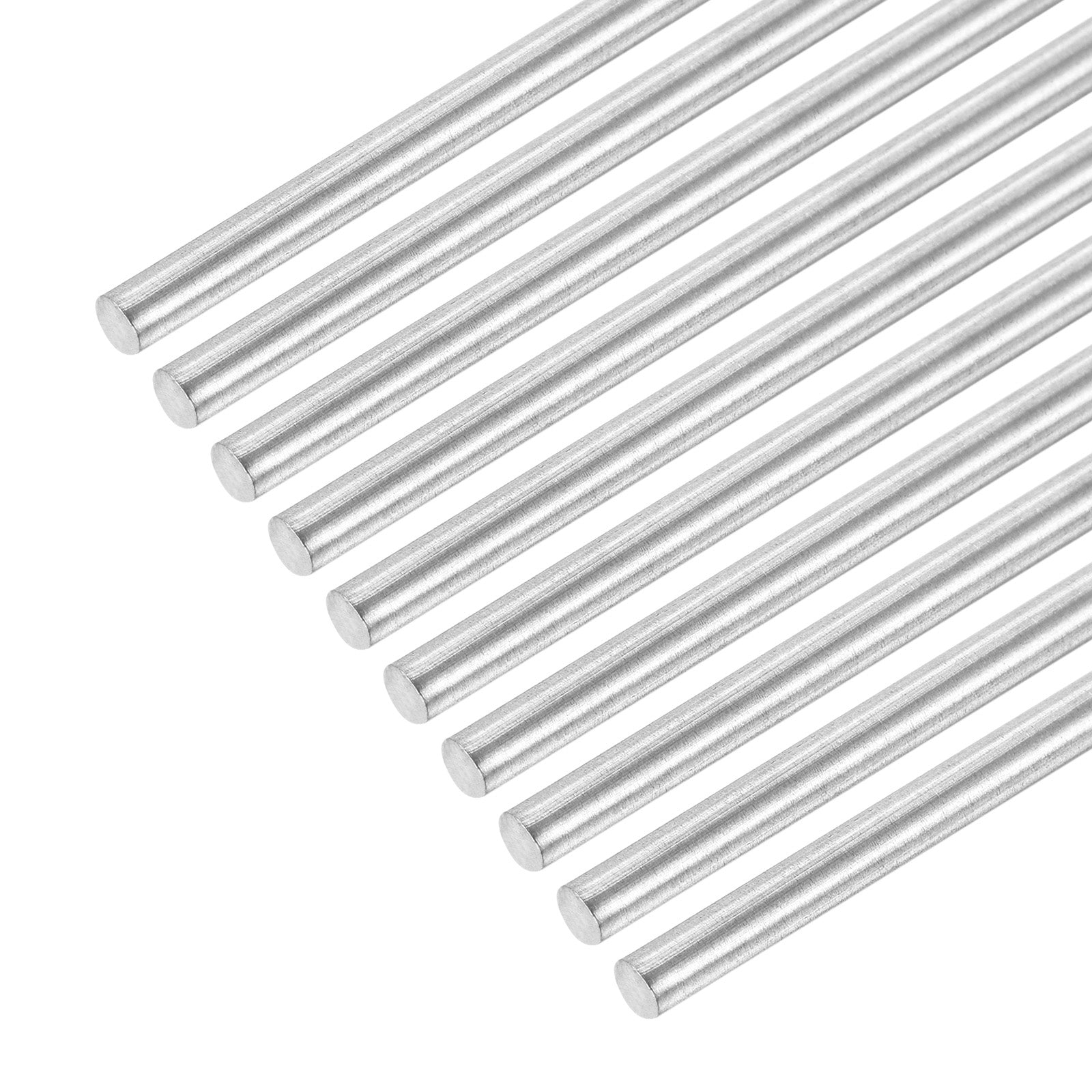 10pcs 304 Stainless Steel Round Rods, 4mm x 420mm Solid Shaft Rods ...