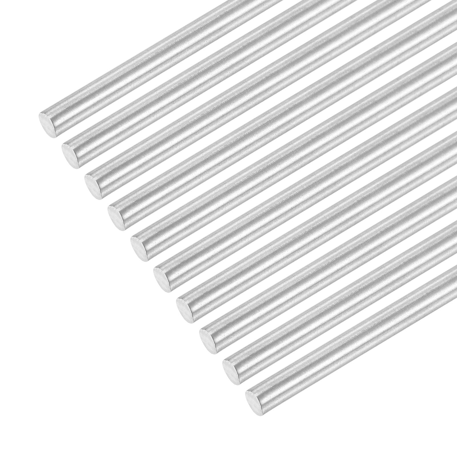 10pcs 304 Stainless Steel Round Rods, 5mm x 240mm Solid Shaft Rods ...