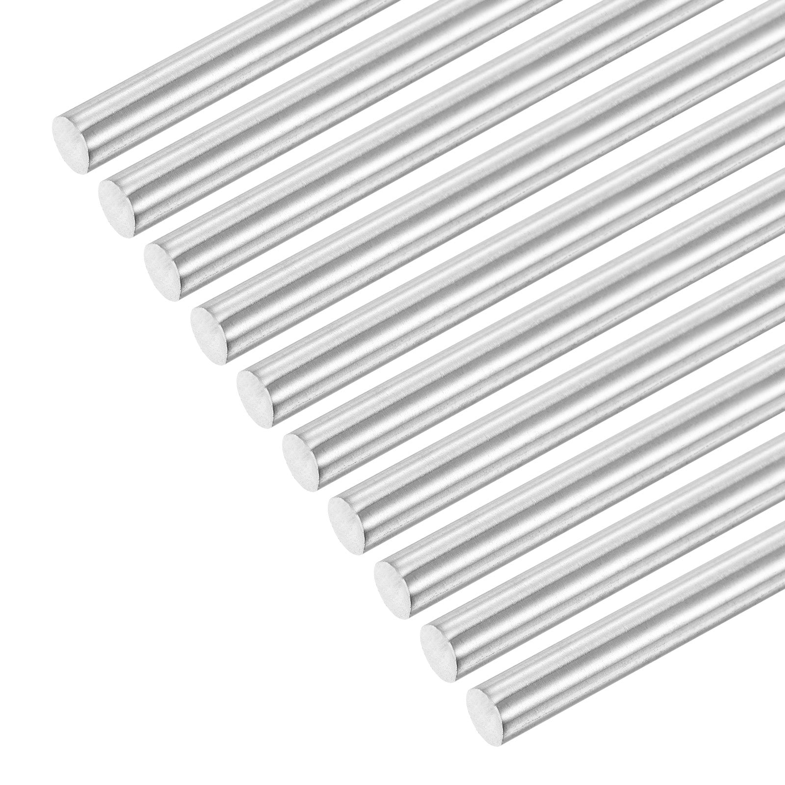 10pcs 304 Stainless Steel Round Rods, 8mm x 120mm Solid Shaft Rods ...