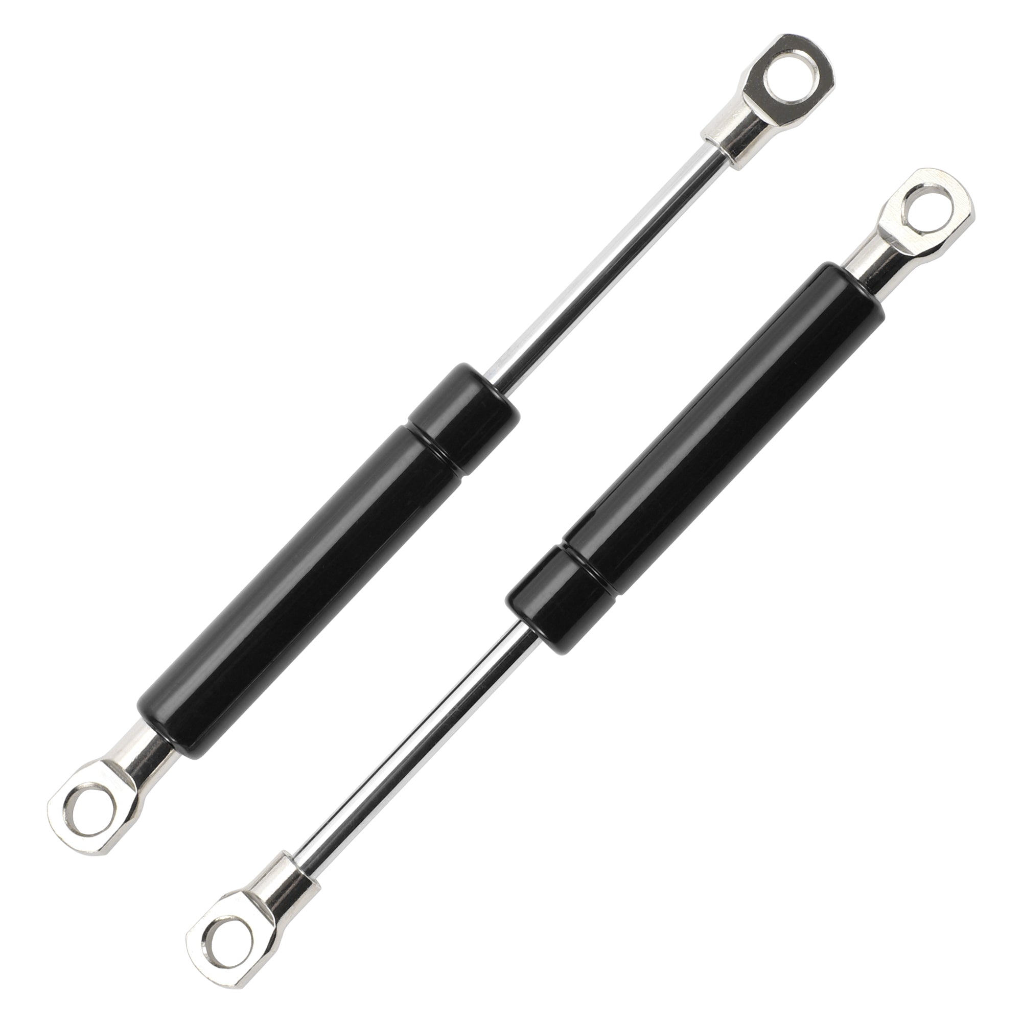 2Pcs 7"/180mm 5Ib/22N/2.25kg Lift Supports Gas Struts Gas Springs Black ...