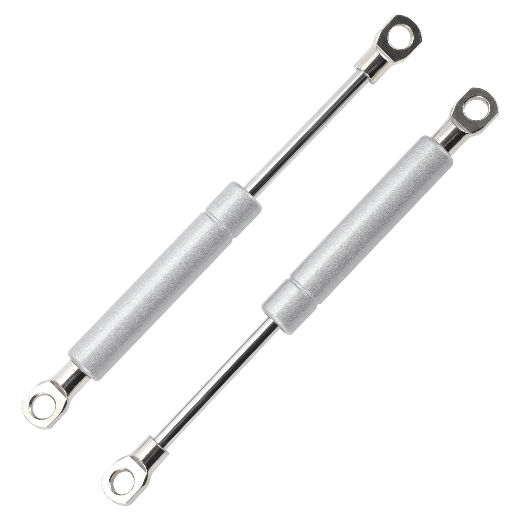 2Pcs 7"/180mm 22.5Ib/100N/10kg Lift Supports Gas Struts Silver Tone ...