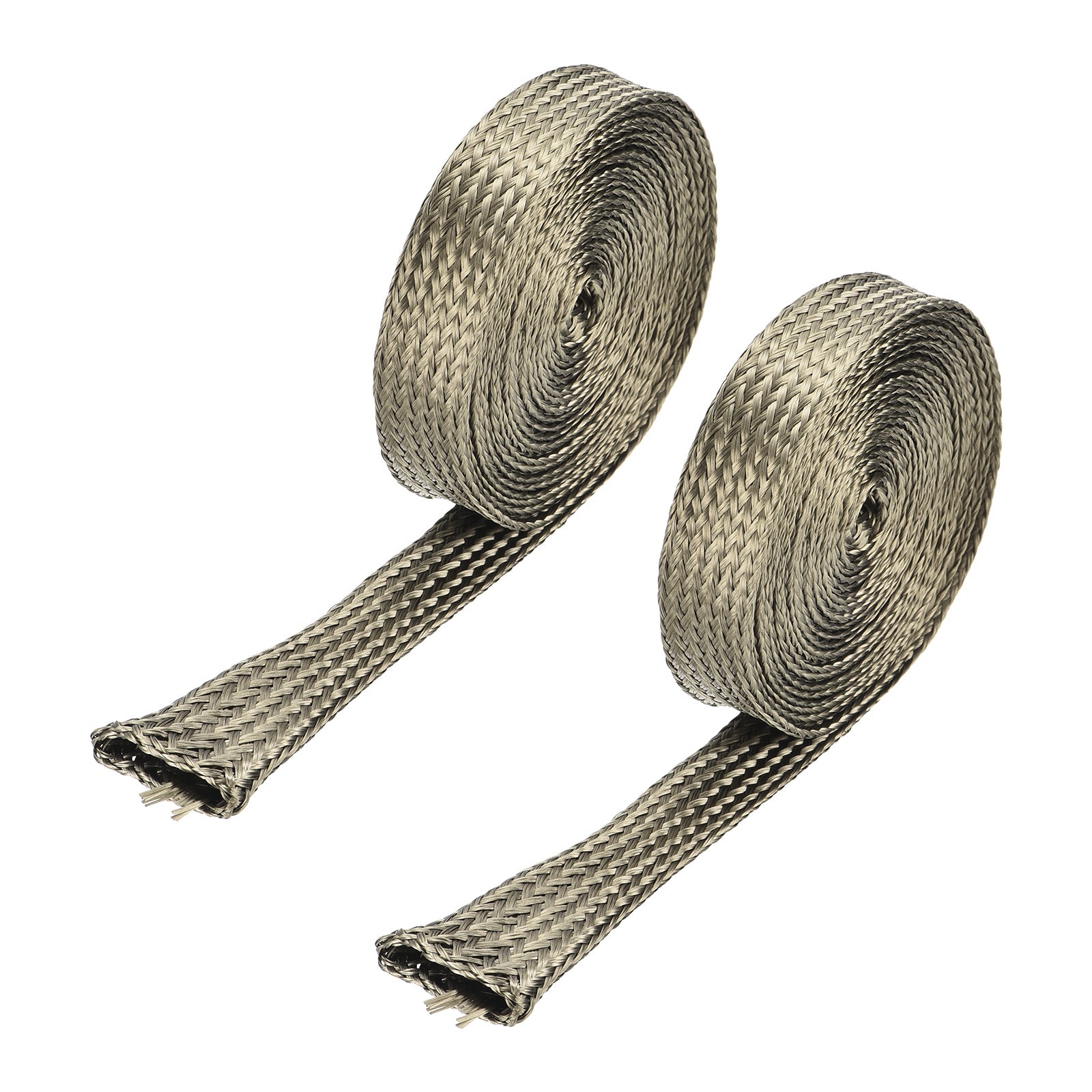 2 Pcs Heat Shield Sleeve, 3/8" ID 10 Feet Heat Sleeve Automotive Wire ...