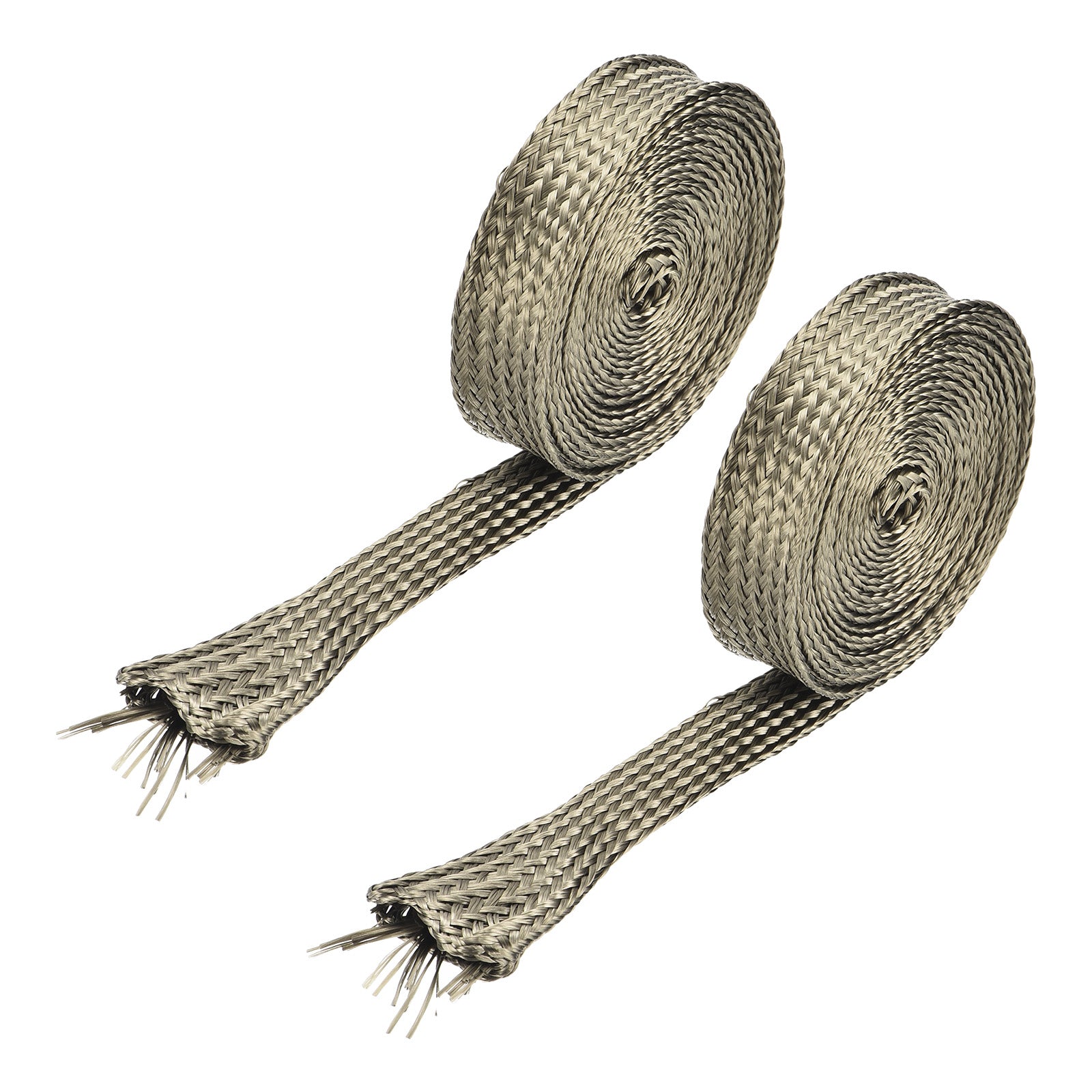 2Pcs Heat Shield Sleeve 0.3" ID 6.6Ft Fuel Line Heat Shield Sleeve 800 ...