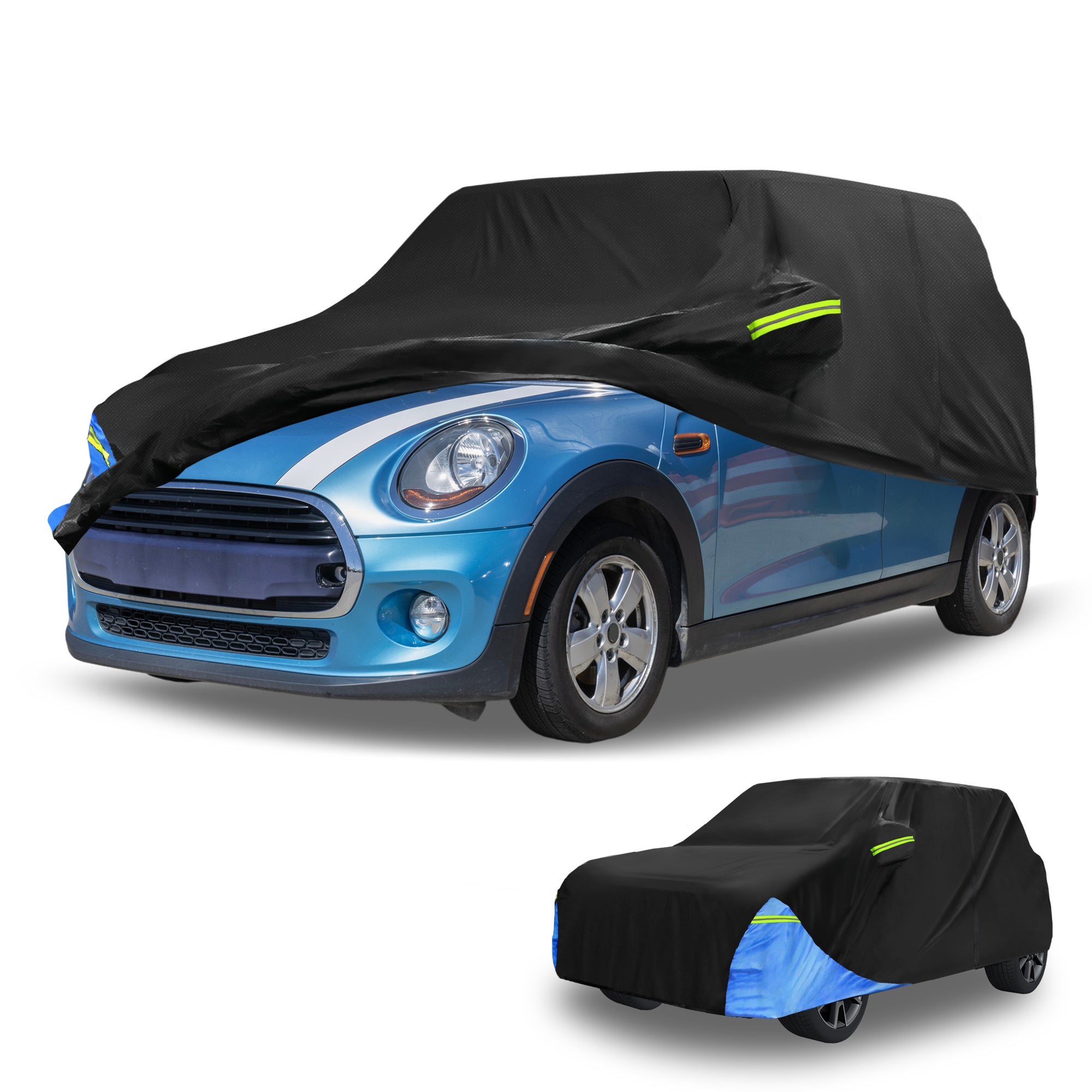 Car Cover Waterproof All Weather 210D, UV Sun Rain Protection, for Mini ...