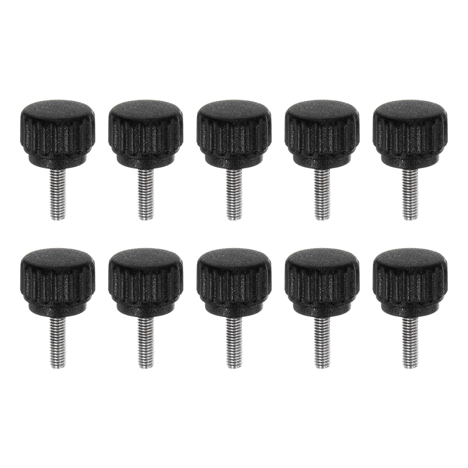 10pcs Knurled Clamping Knob Thumb Screws M3 x 10mm Metric Thread 13mm ...