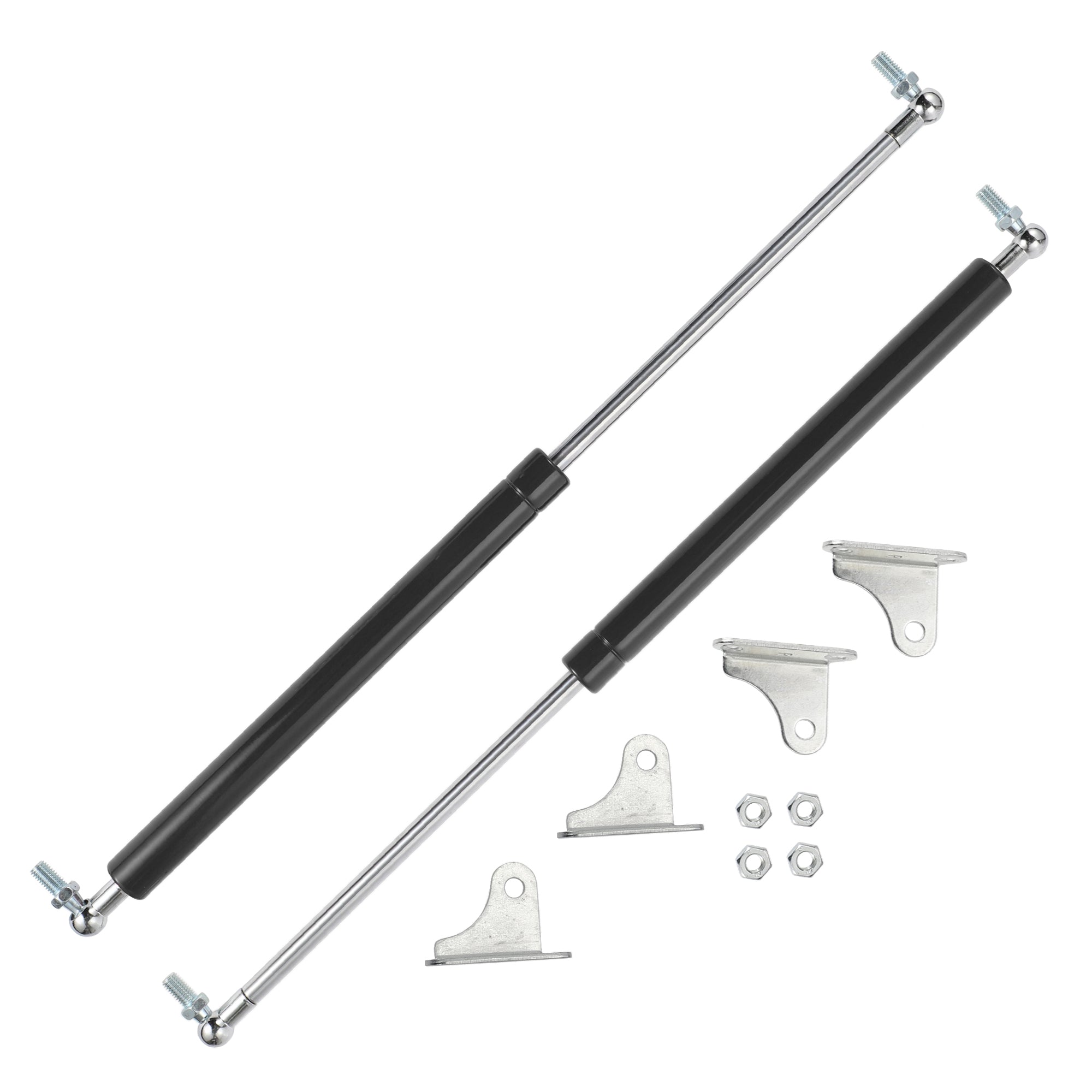 2pcs 200lb/890N/89kg 20inch/500mm Lift Supports Struts Black for Car ...