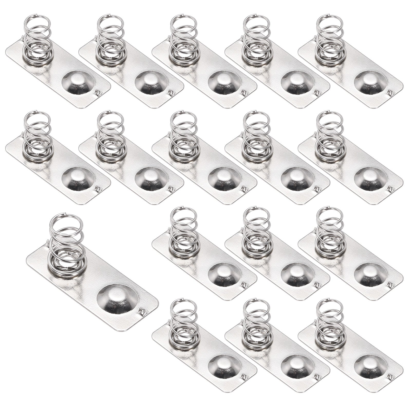 15 Pcs Spring Contact 21x9mm Positive Negative Bipolar | Harfington