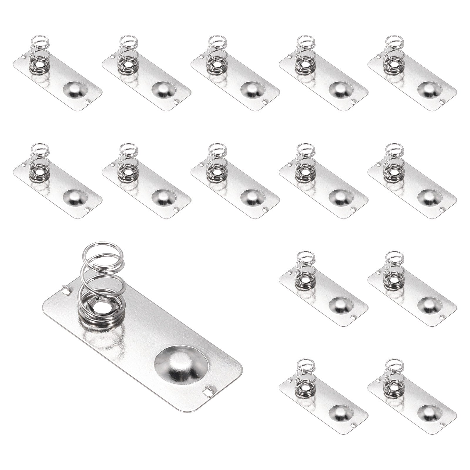 15 Pcs Battery Spring Contact 28x12mm Negative Positive Bipolar ...