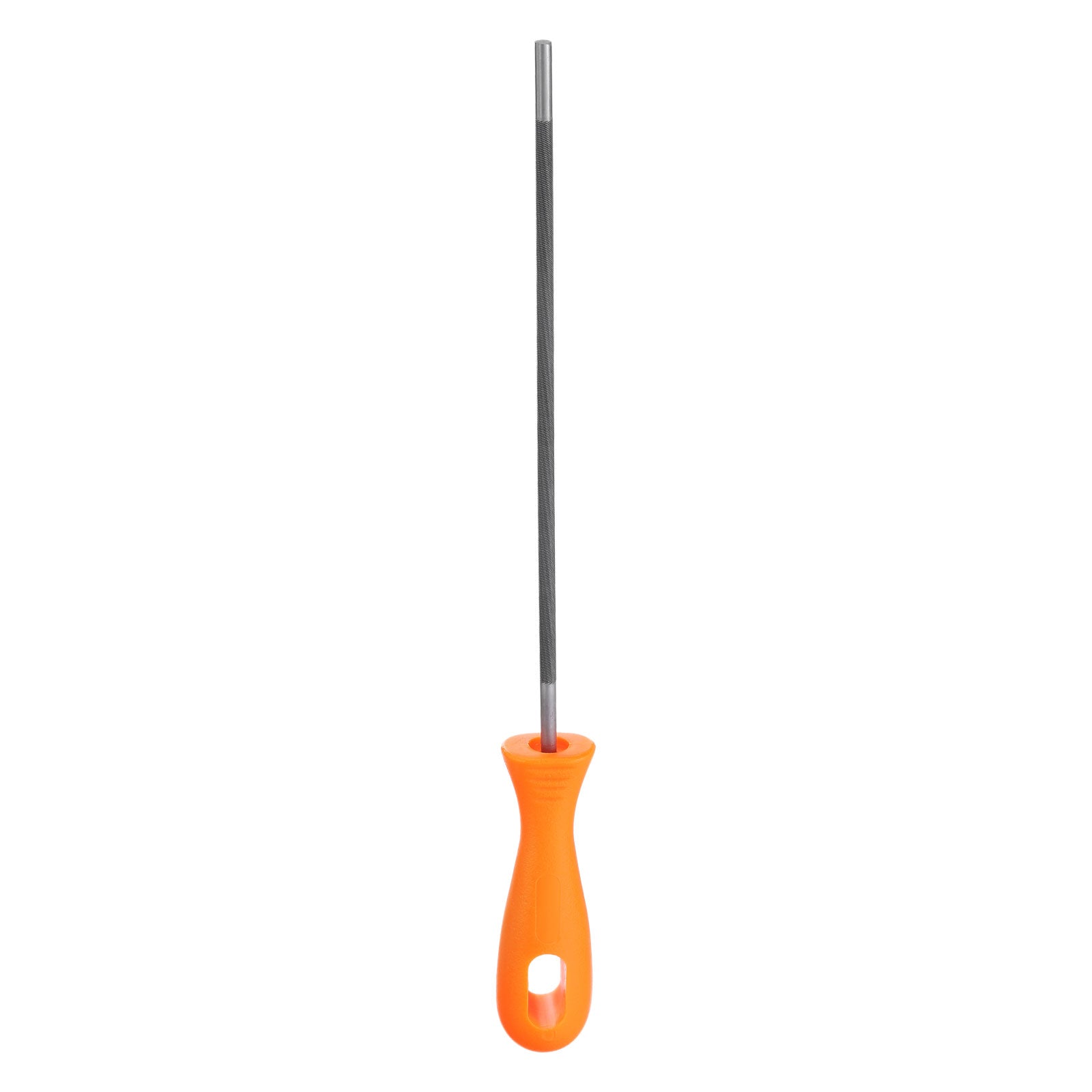 Chainsaw File 3/16" Chrome Steel Double Cut Round Rasp with Plastic ...