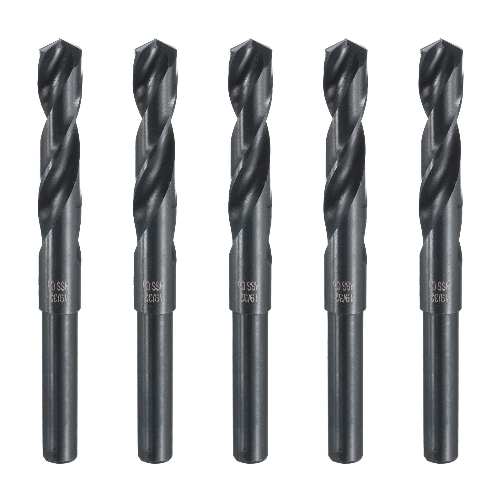 Uxcell 19/32" M35 High-Speed Steel HSS Twist Drill Bits with 1/2" Round ...