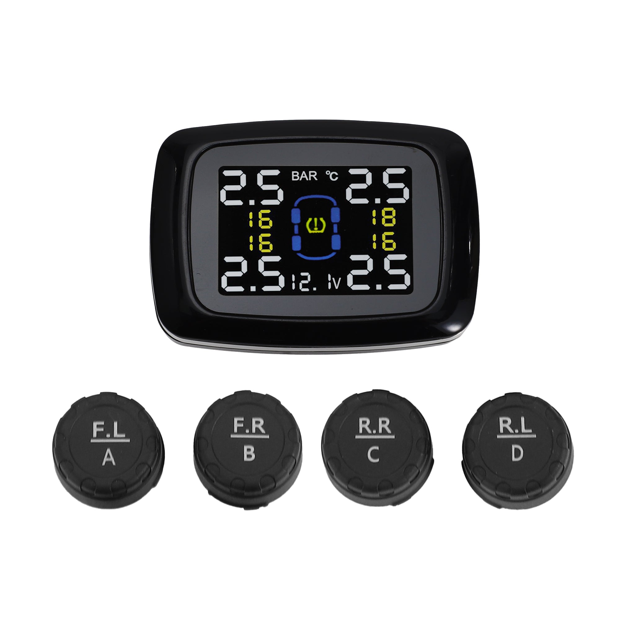 1 Set Universal Tire Pressure Sensor Kit TPMS Sensor Set 433/315MHz ...