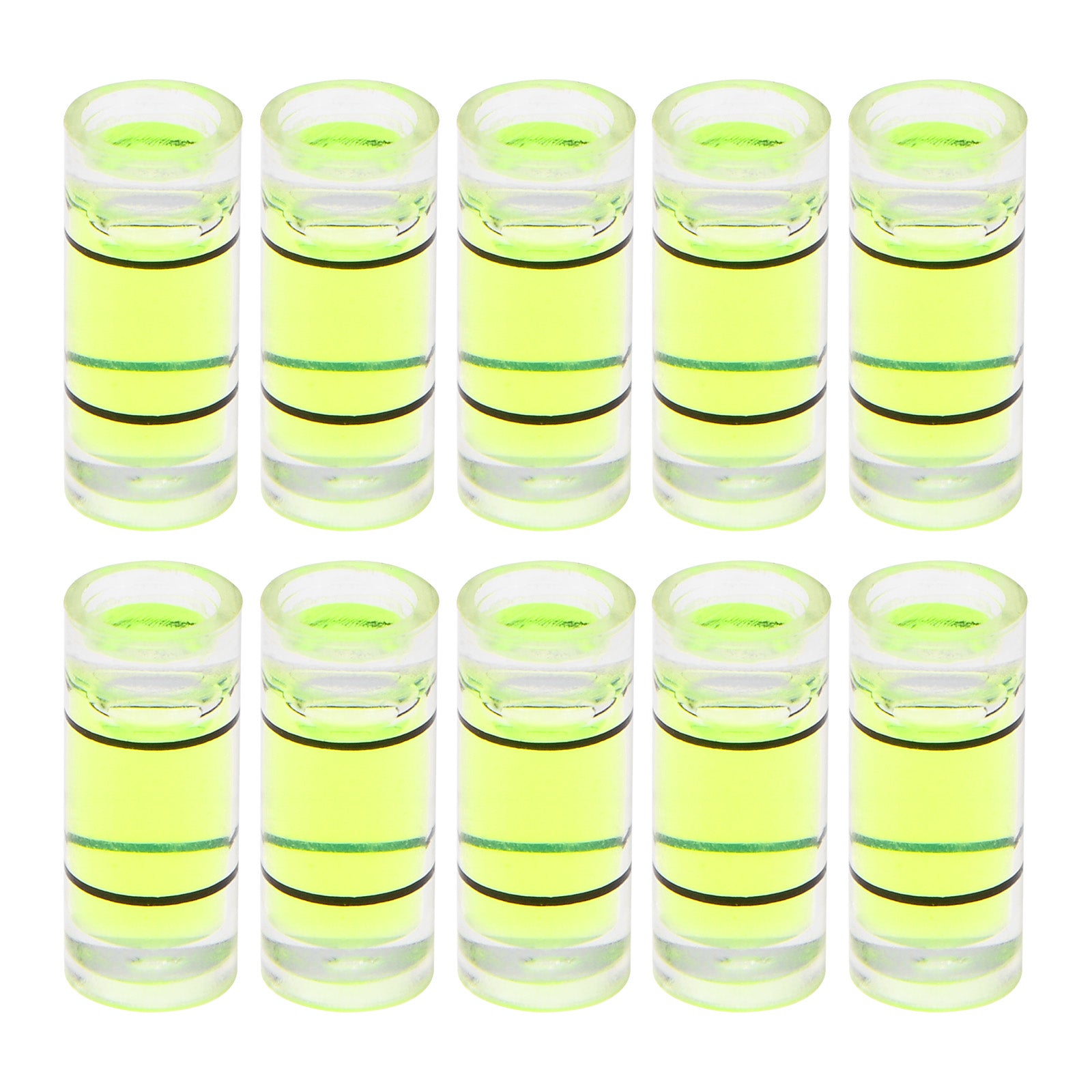 10pcs Small Cylindrical Bubble Level Vials 5x12mm Levels Measuring ...