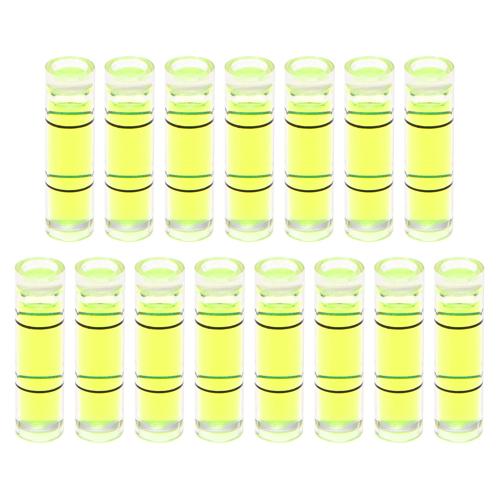 15pcs Small Cylindrical Bubble Level Vials 7x26mm Levels Measuring ...