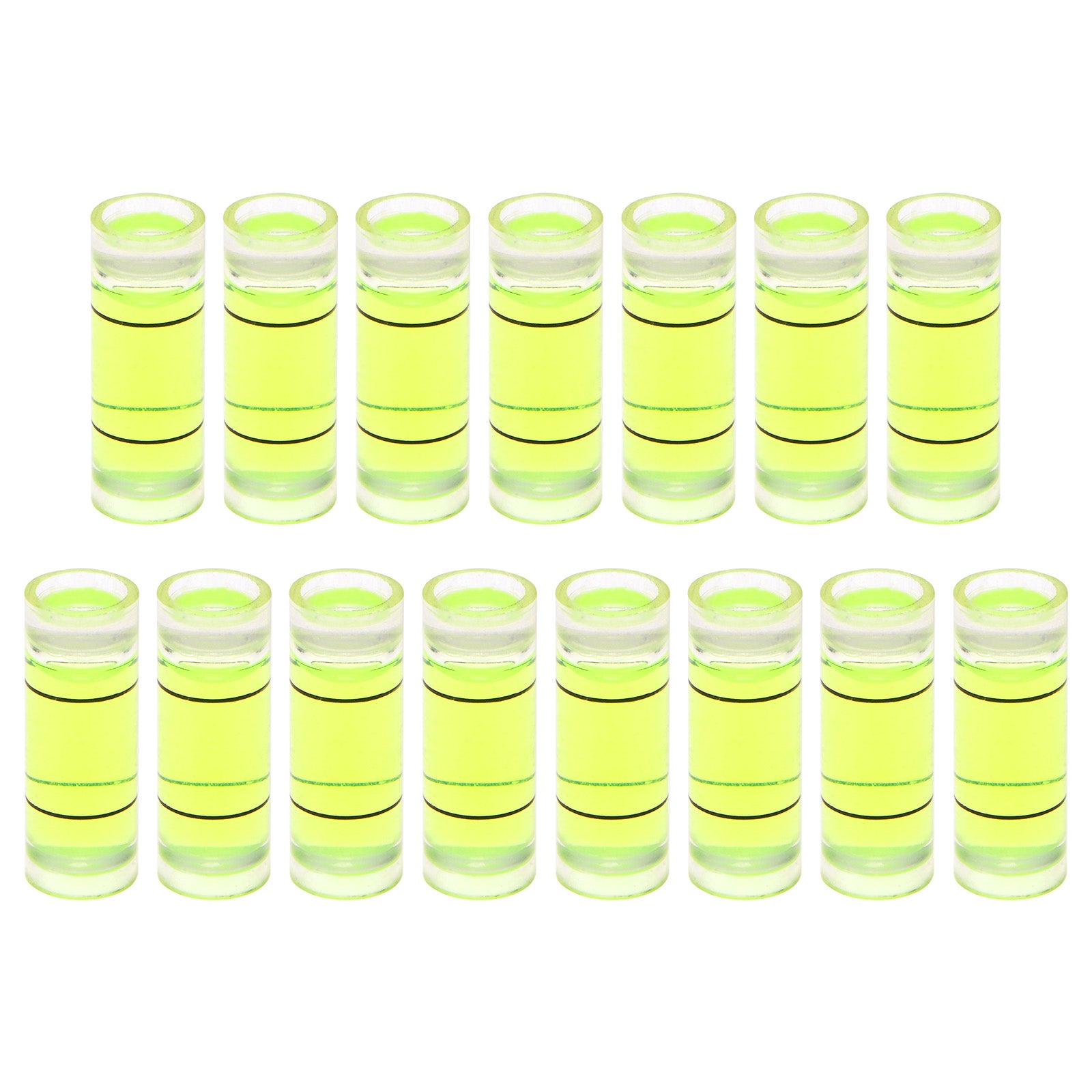 15pcs Small Cylindrical Bubble Level Vials 8x22mm Levels Measuring ...