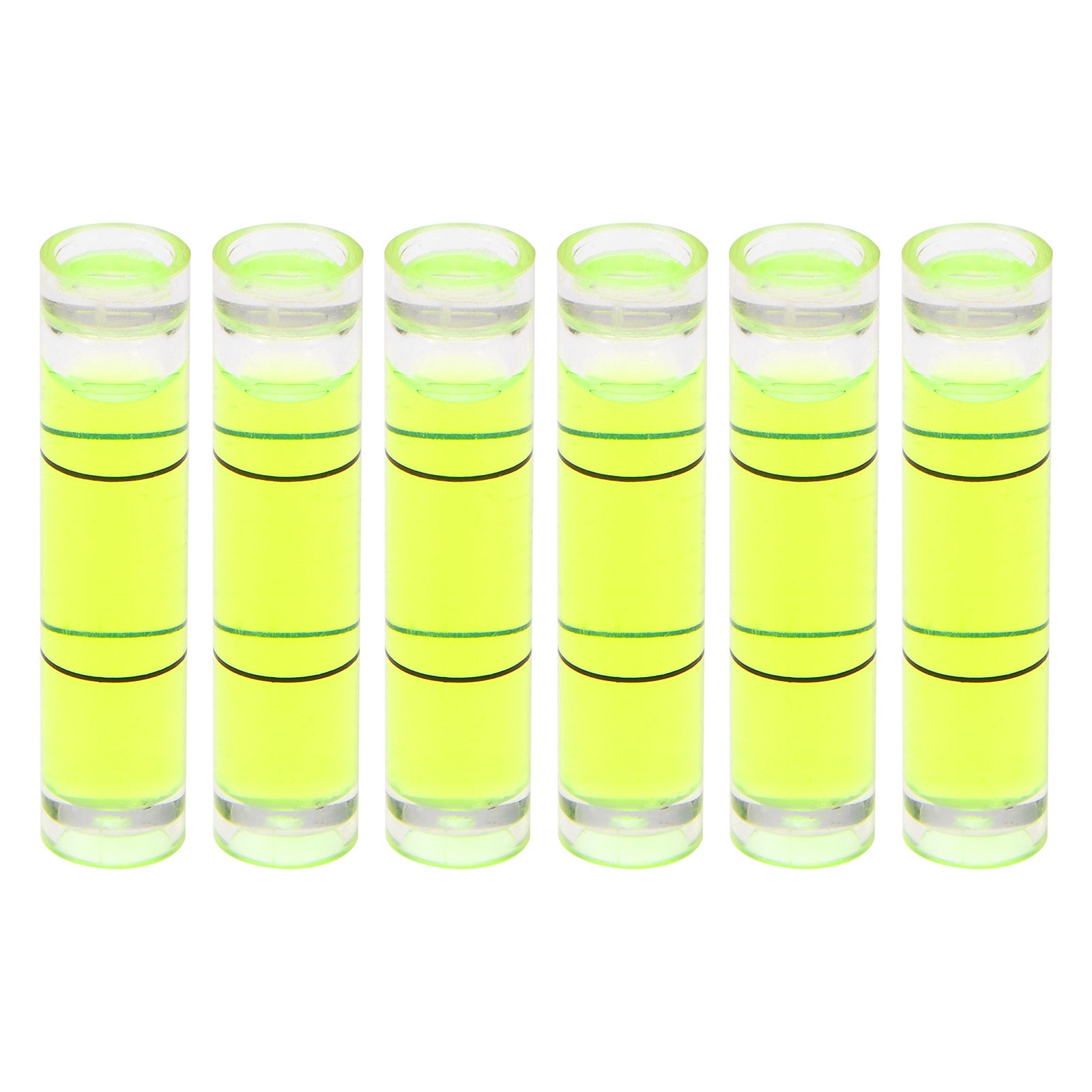 6pcs Small Cylindrical Bubble Level Vials 8x35mm Levels Measuring Tools ...