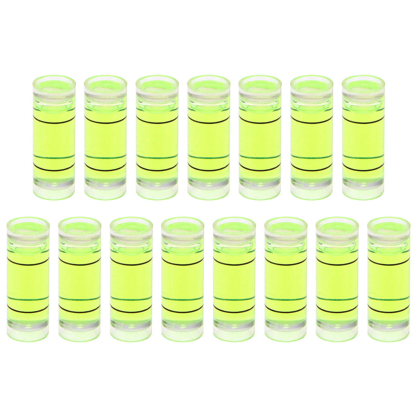 15pcs Small Cylindrical Bubble Level Vials 9x25mm Levels Measuring ...