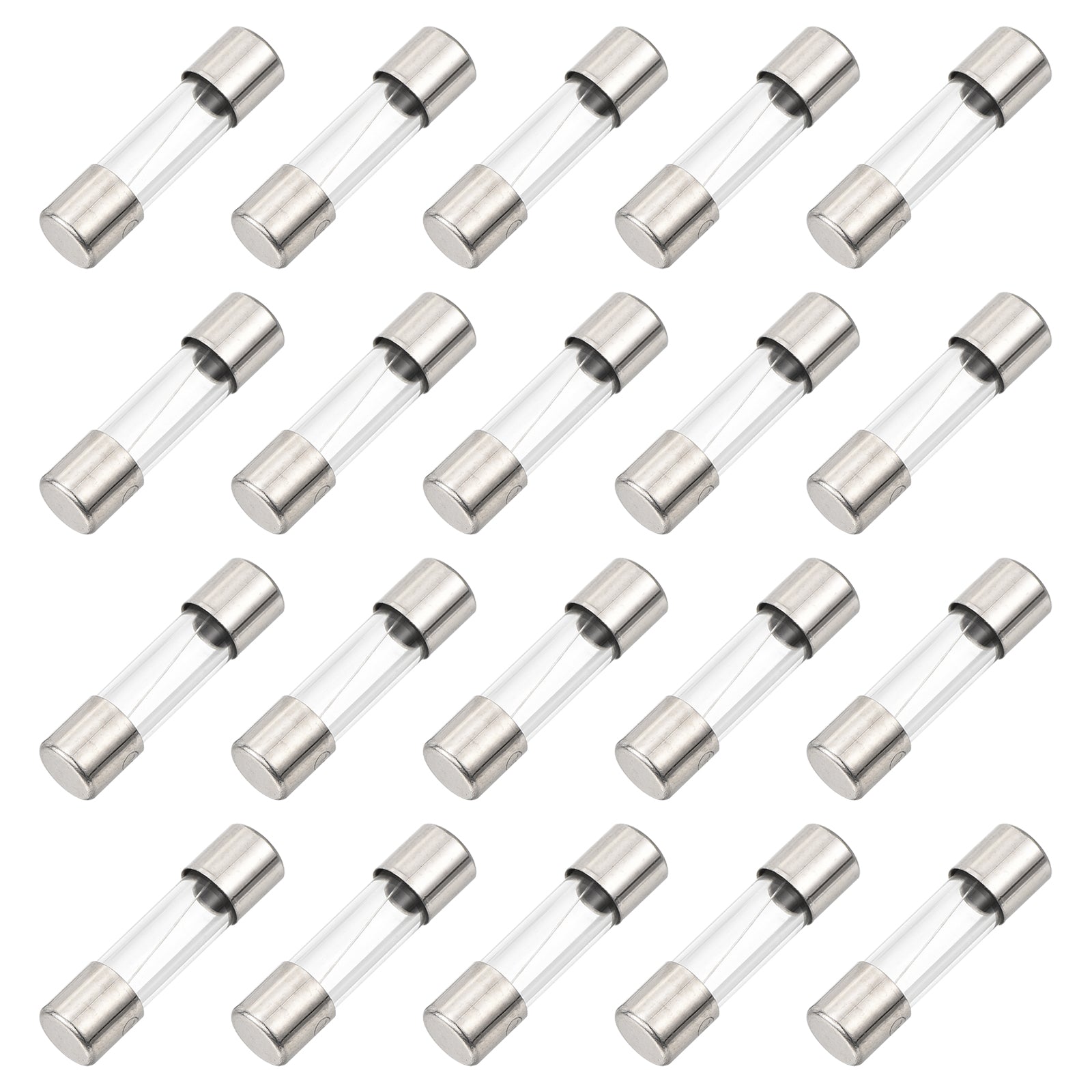 30 Pcs Fast Blow Glass Fuse 5x20mm 1.6A 125V Glass Tube Fuses for PCB ...