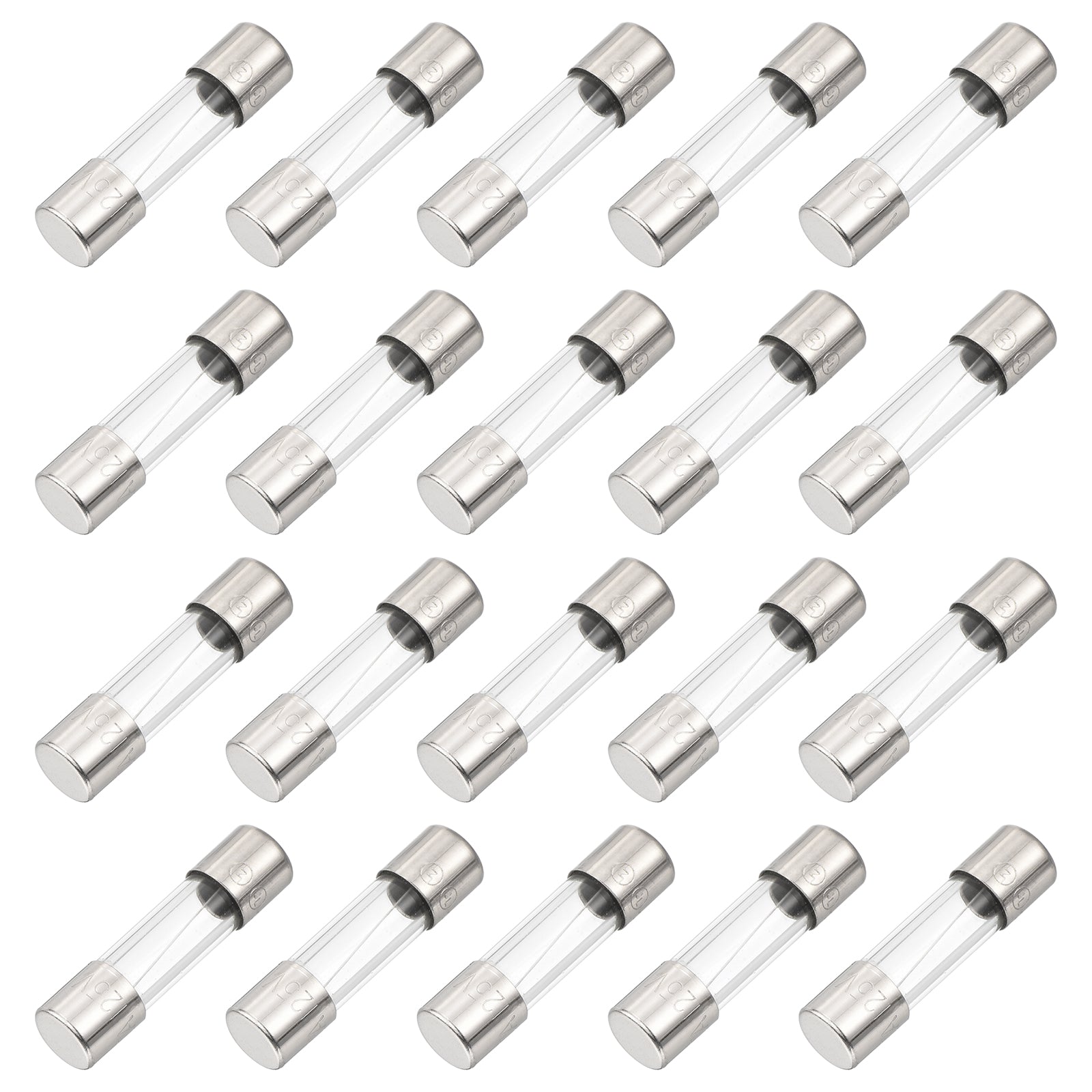 20 Pcs Fast Blow Glass Fuse 5x20mm 3.15A 125V Glass Tube Fuses for PCB ...