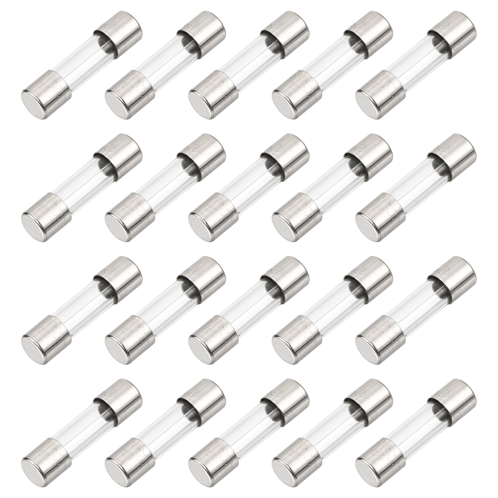 20 Pcs Slow Blow Glass Fuse 5x20mm 3A 125V Glass Tube Fuses for PCB ...