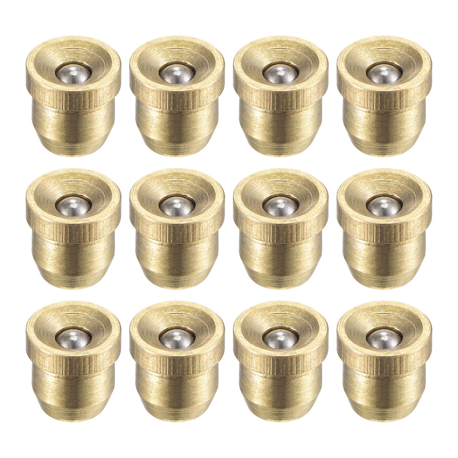 Uxcell Brass Push Button Flange Grease Oil Cup 4mm for Lubrication ...