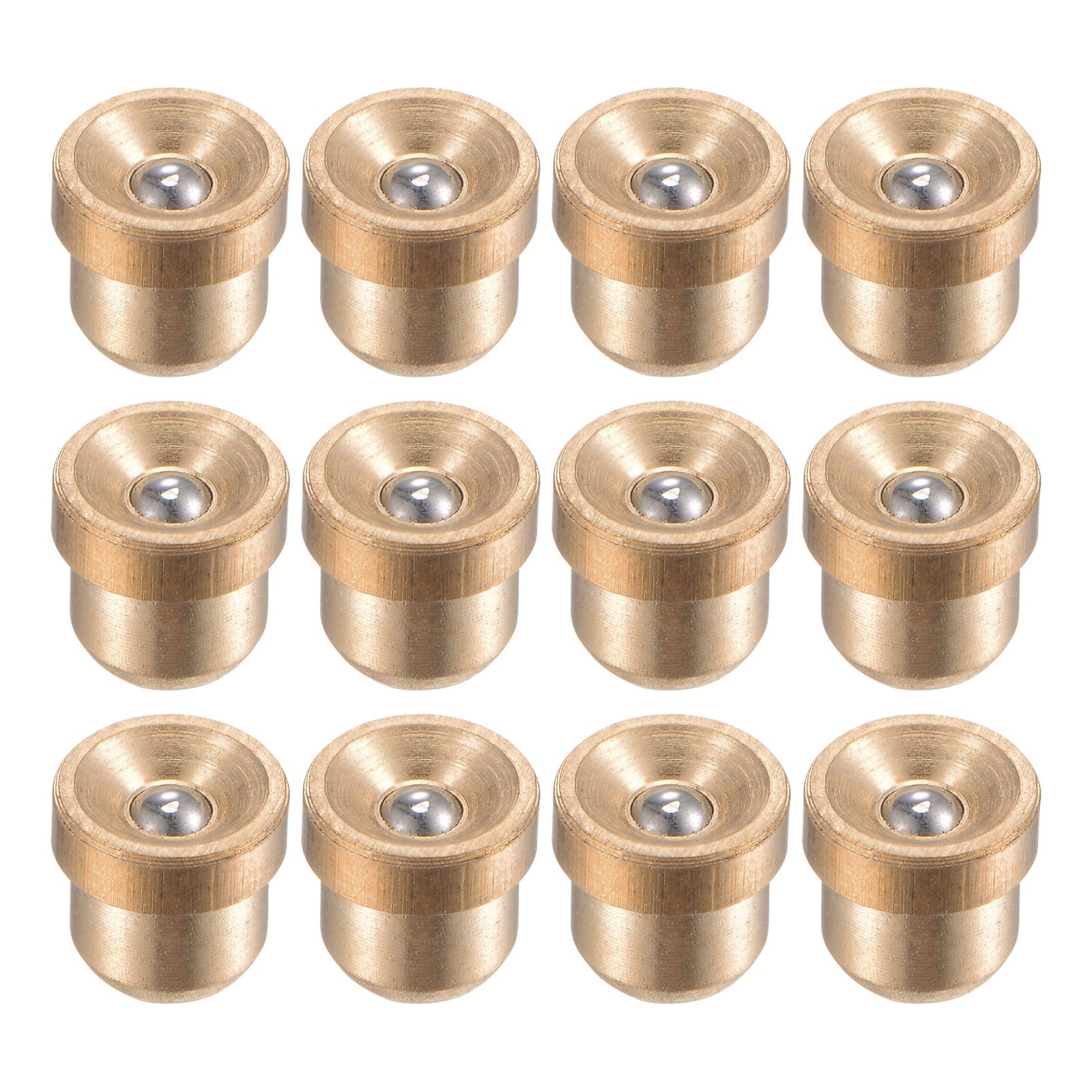 Uxcell Brass Push Button Flange Grease Oil Cup 5mm for Lubrication ...