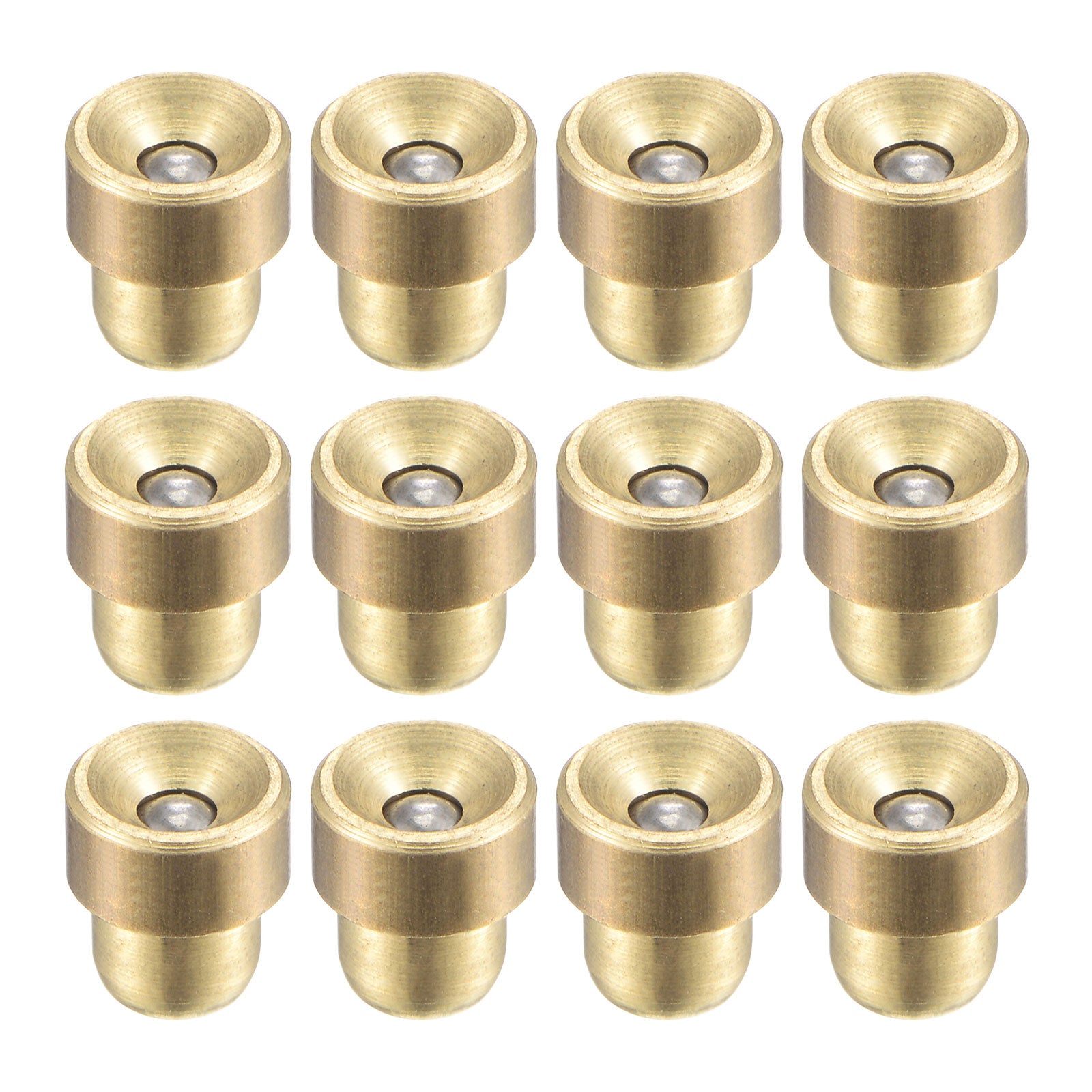Uxcell Brass Push Button Flange Grease Oil Cup 3mm for Lubrication ...