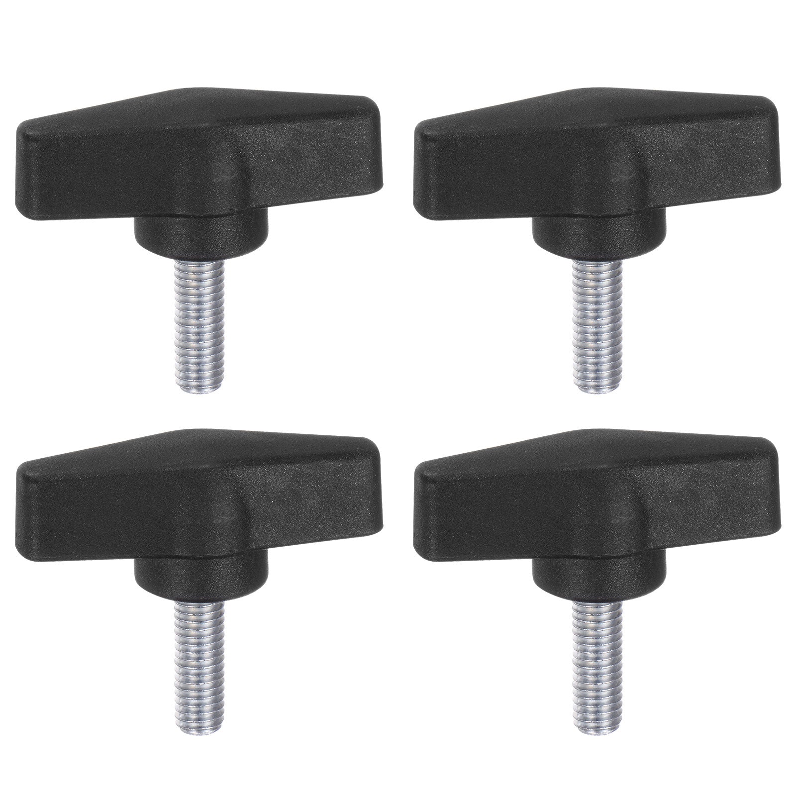 4pcs Tee Wing Knobs M8 x 25mm Male Thread 55mm T Head Clamping Thumb ...